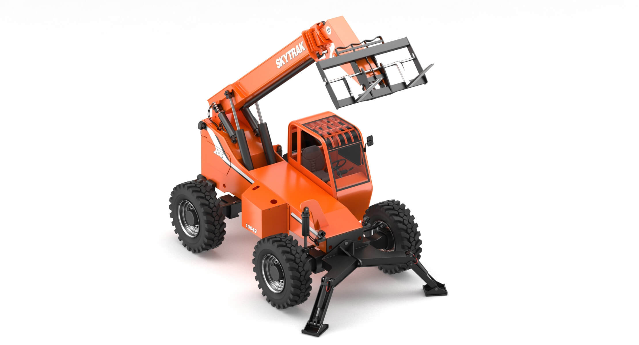 10042 SkyTrak Telehandler - 3D Model by frezzy