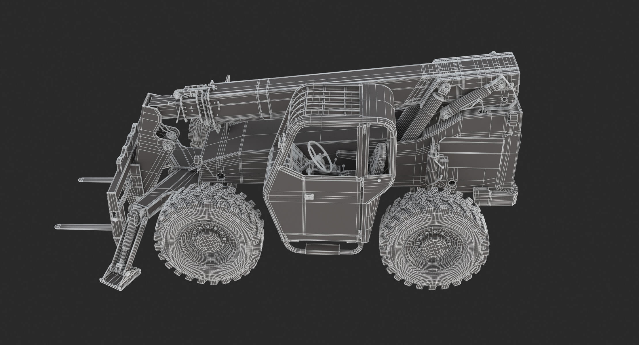 10042 SkyTrak Telehandler - 3D Model by frezzy