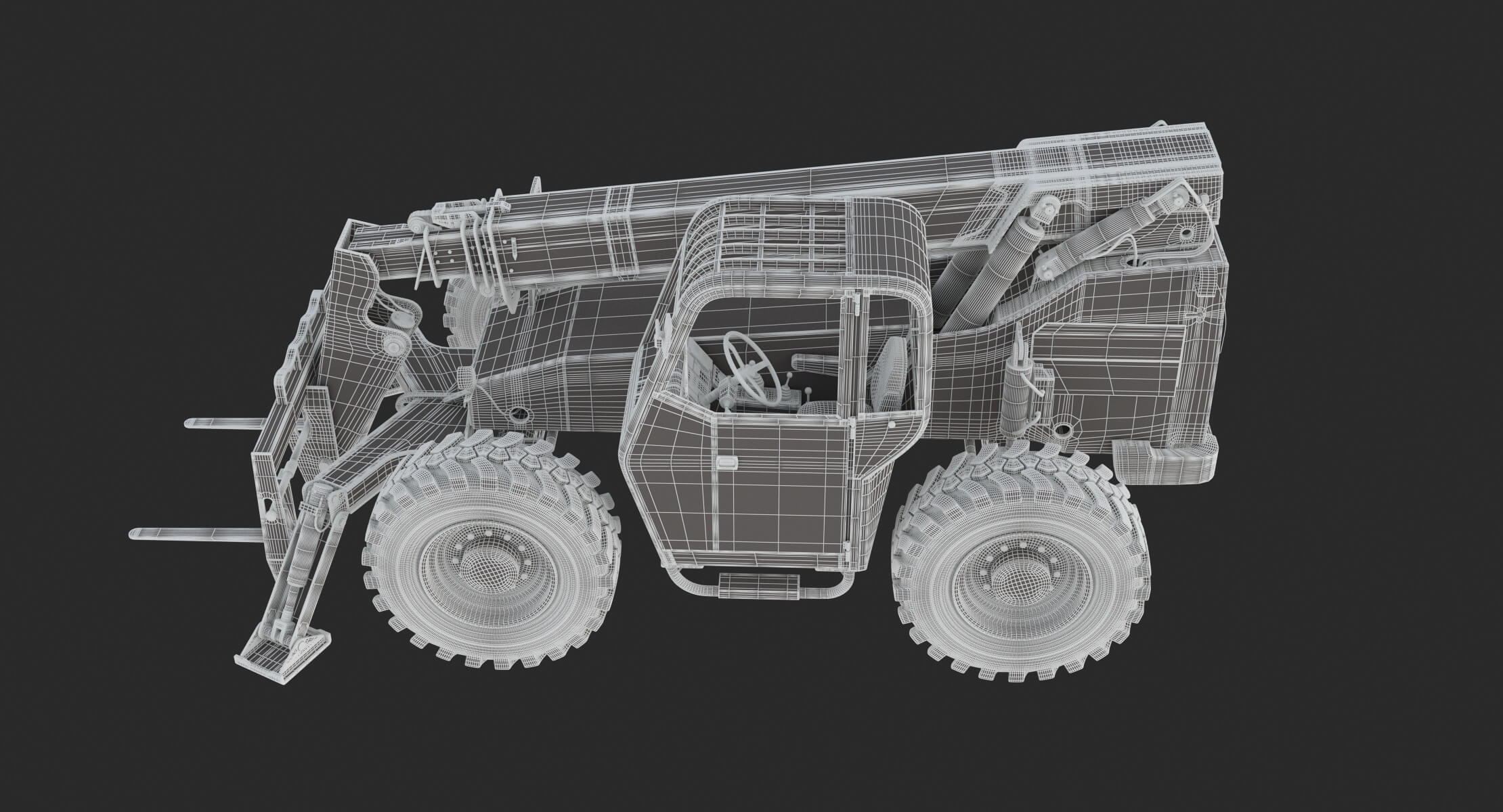 10042 SkyTrak Telehandler - 3D Model by frezzy