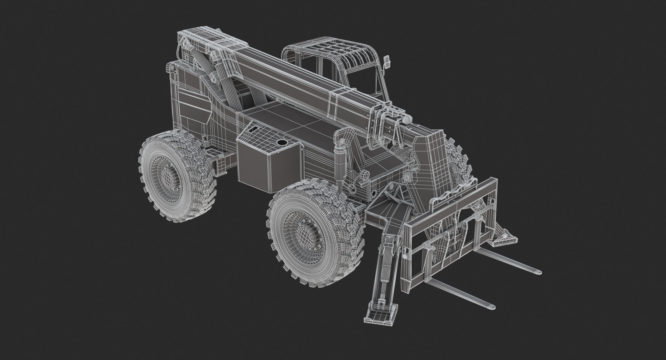 10042 SkyTrak Telehandler - 3D Model by frezzy