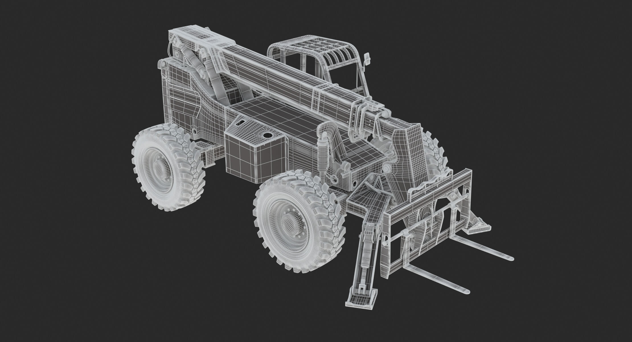 10042 SkyTrak Telehandler - 3D Model by frezzy