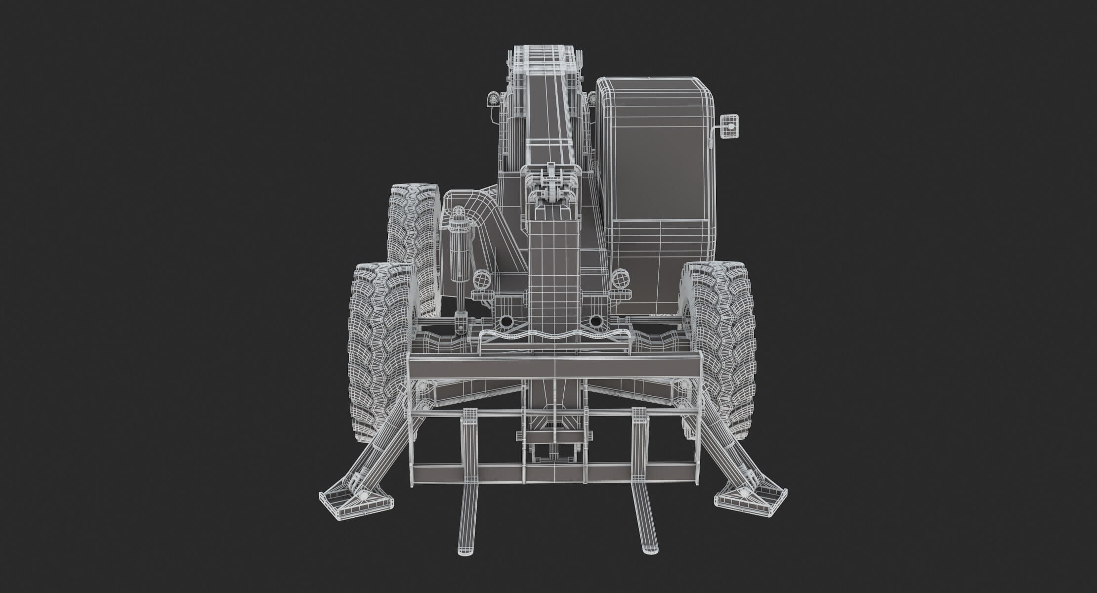 10042 SkyTrak Telehandler - 3D Model by frezzy