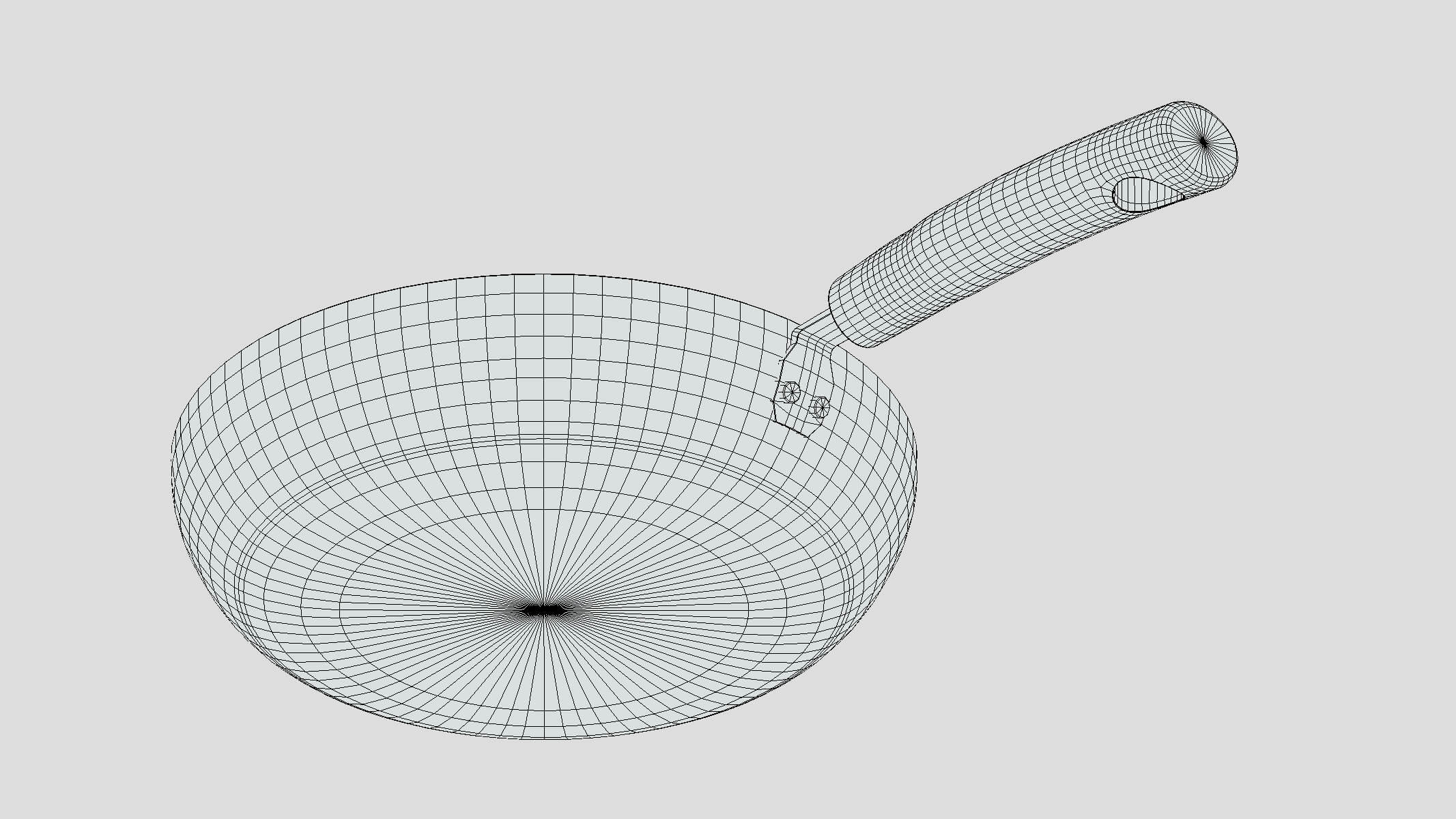 11 Inch Frypan Low Poly - 3D Model by frezzy
