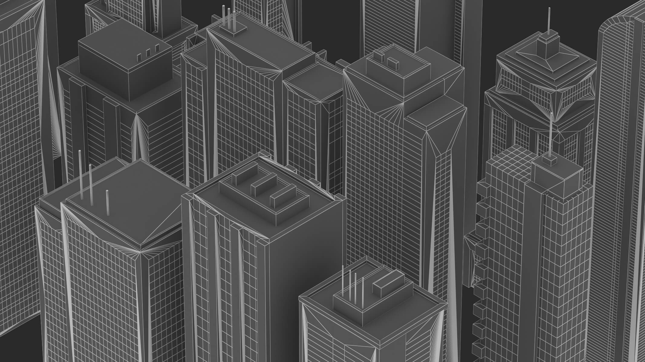 15 Building Low Poly Set - 3D Model by frezzy