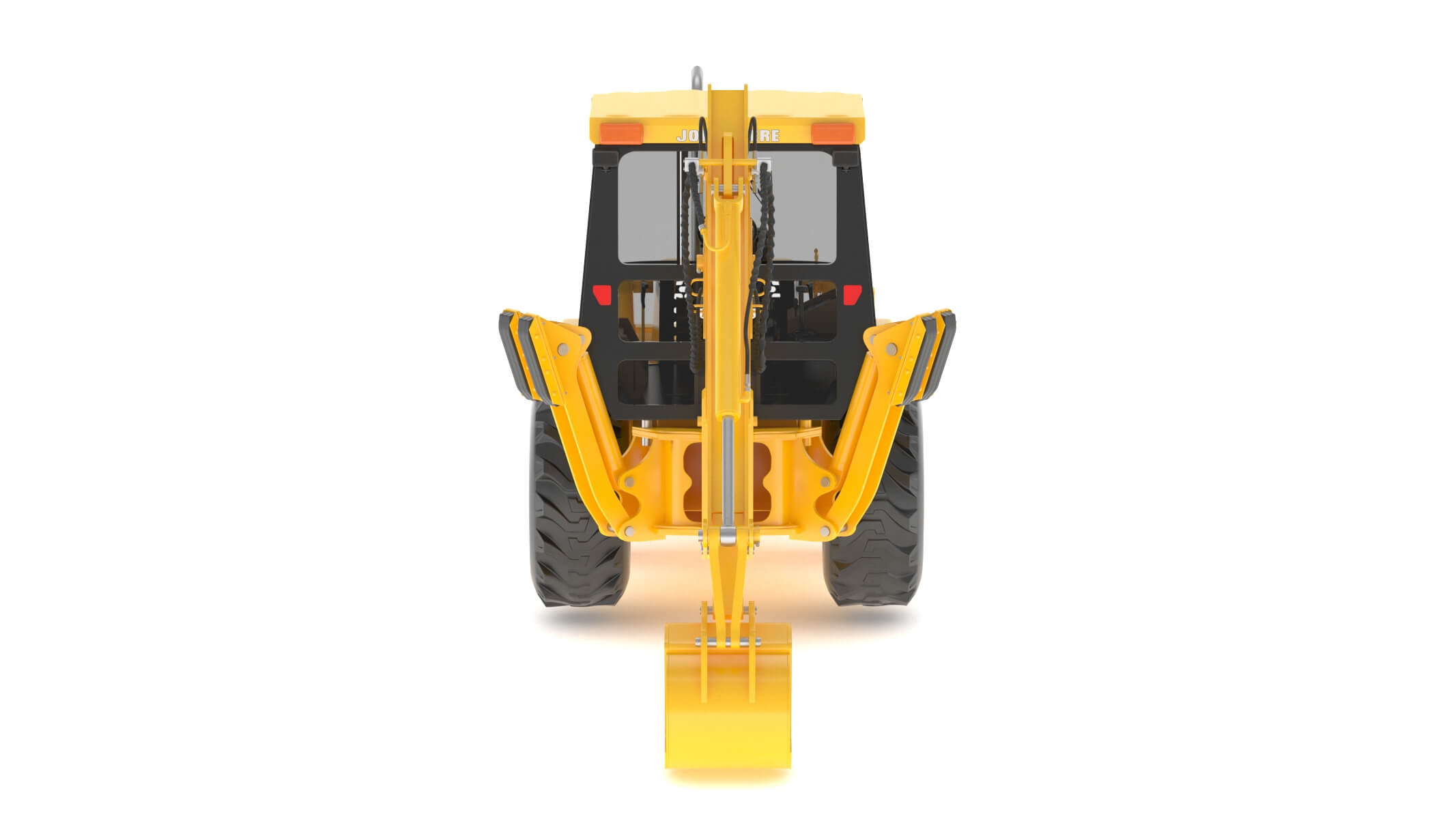 1995 John Deere 410D Backhoe - 3D Model by frezzy