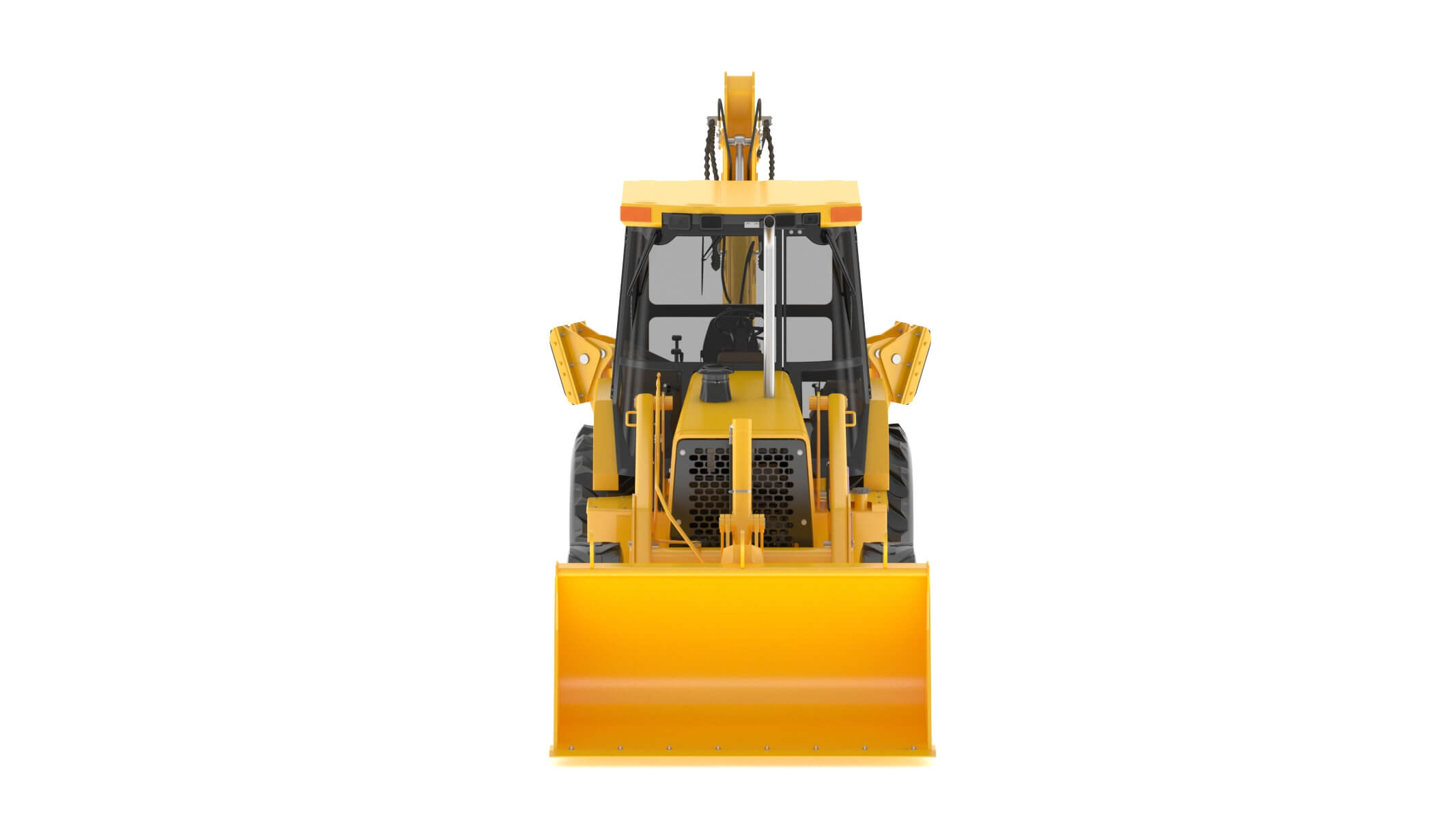 1995 John Deere 410D Backhoe - 3D Model by frezzy
