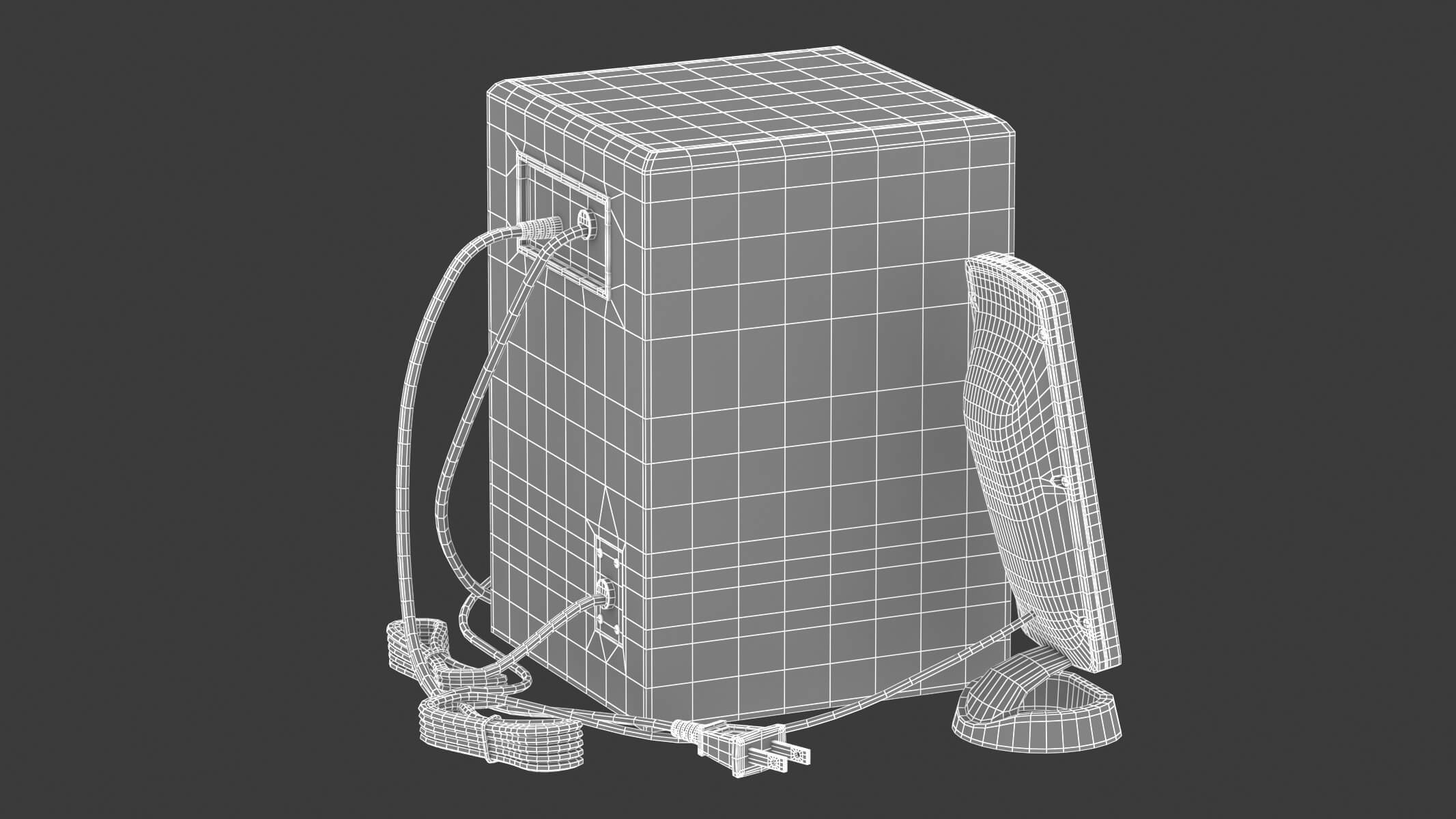 2.1 Speaker Sound System With Subwoofer and Control Pod - 3D Model by ...