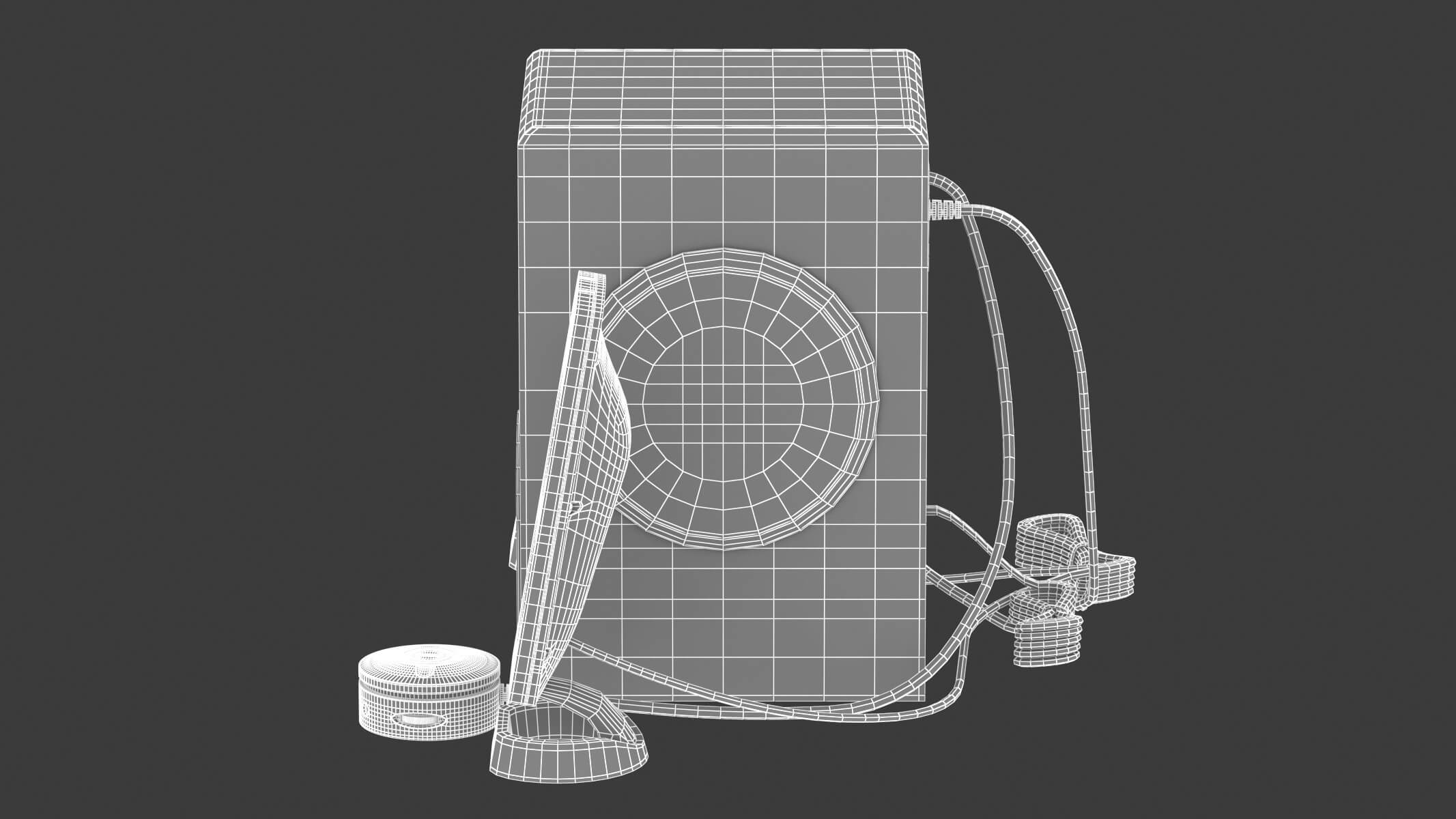 2.1 Speaker Sound System With Subwoofer and Control Pod - 3D Model by ...