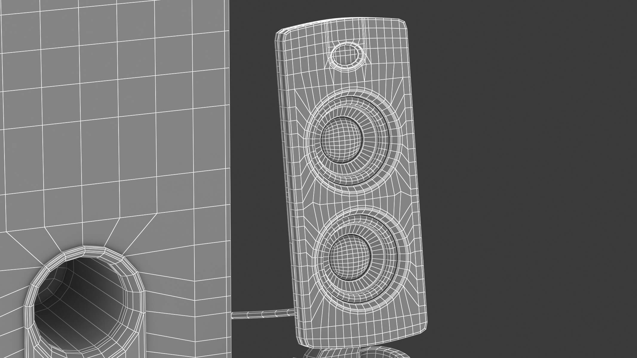 2.1 Speaker Sound System With Subwoofer and Control Pod - 3D Model by ...