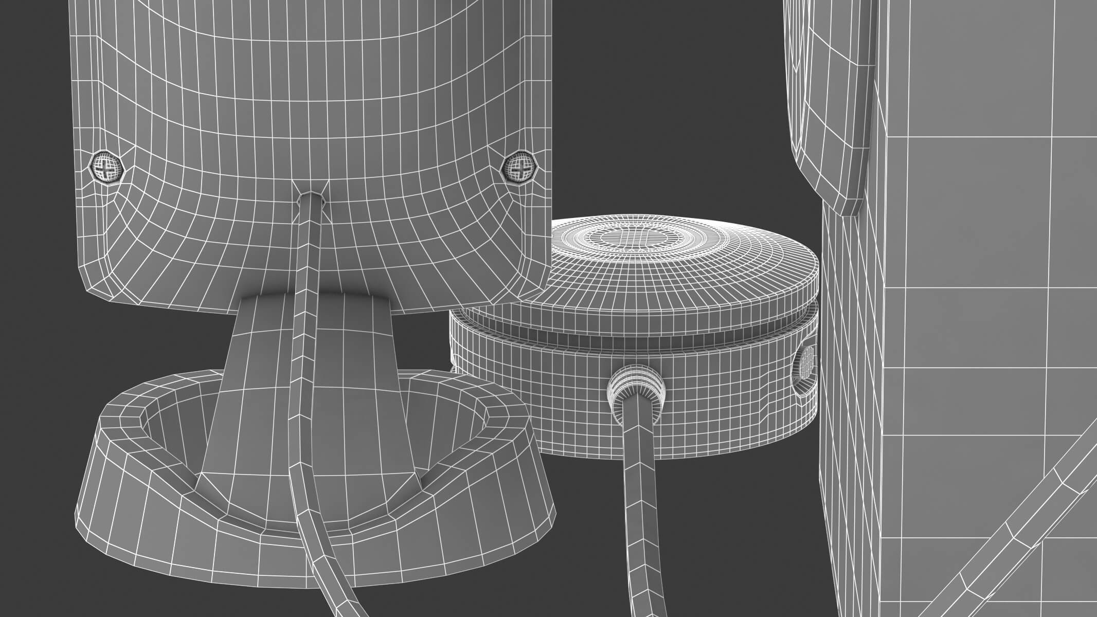 2.1 Speaker Sound System With Subwoofer and Control Pod - 3D Model by ...