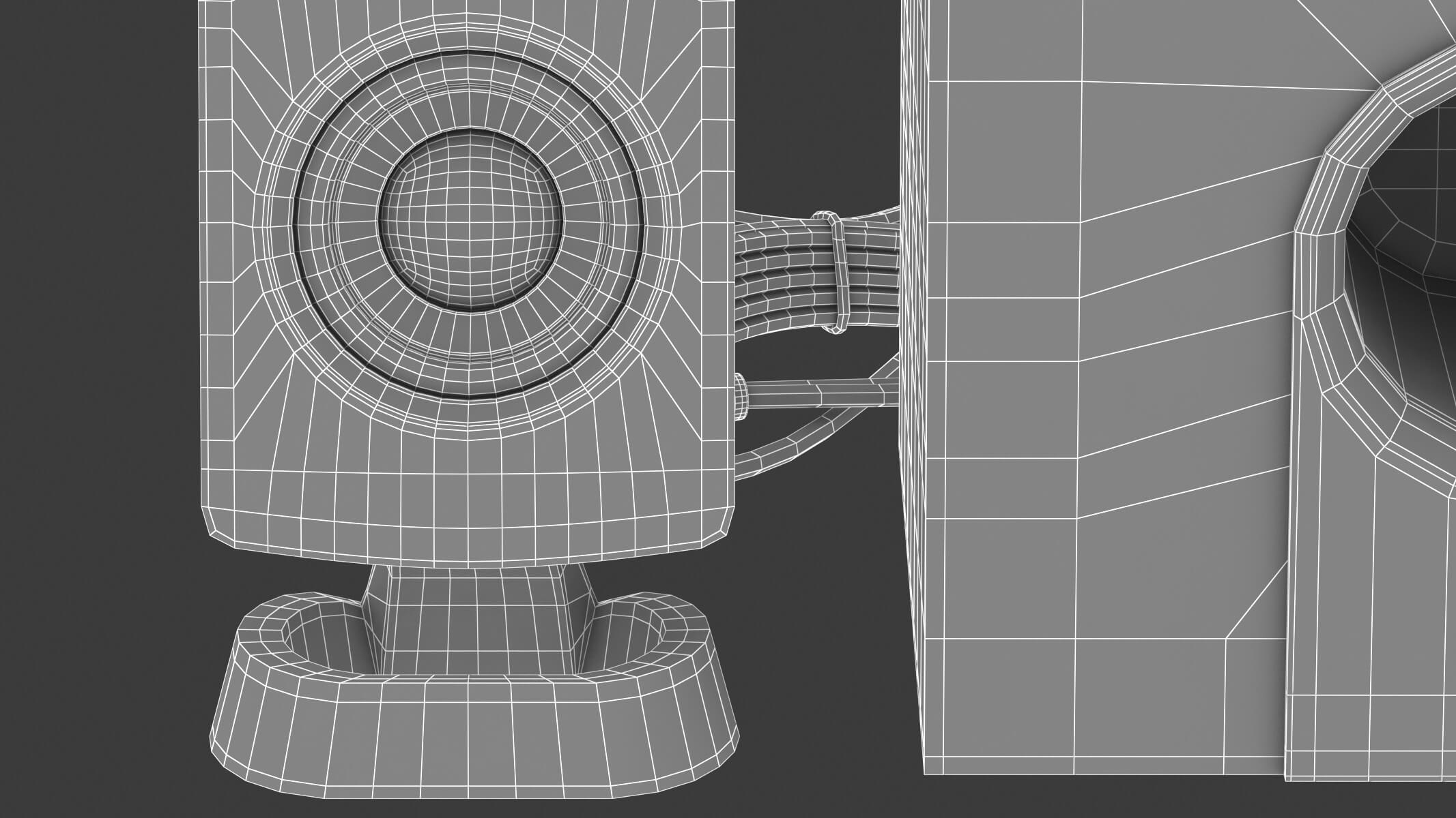 2.1 Speaker Sound System With Subwoofer and Control Pod - 3D Model by ...