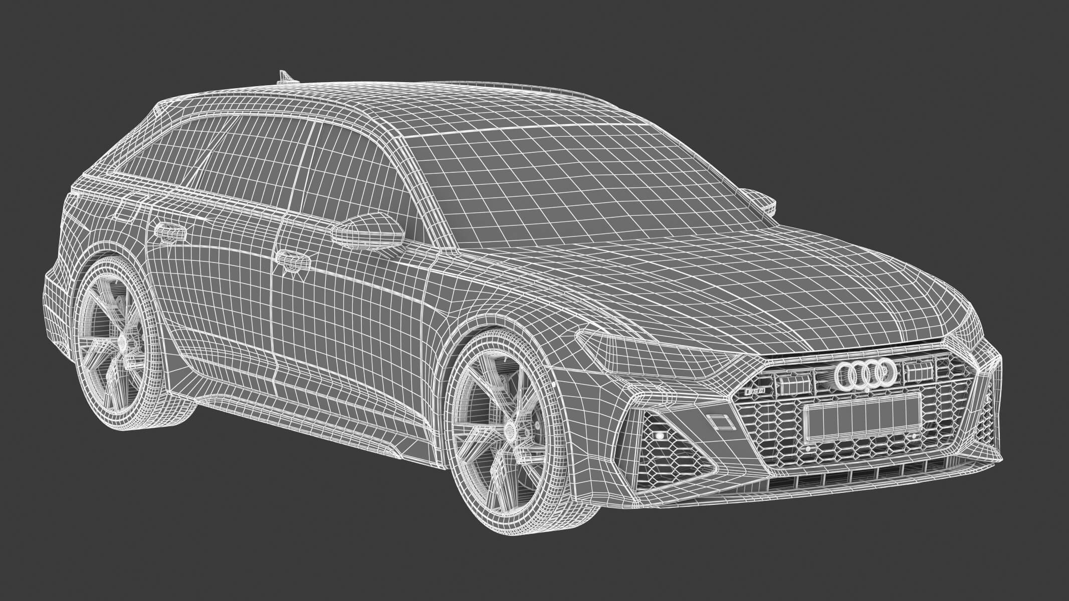 2020 Audi RS6 Avant - 3D Model by frezzy