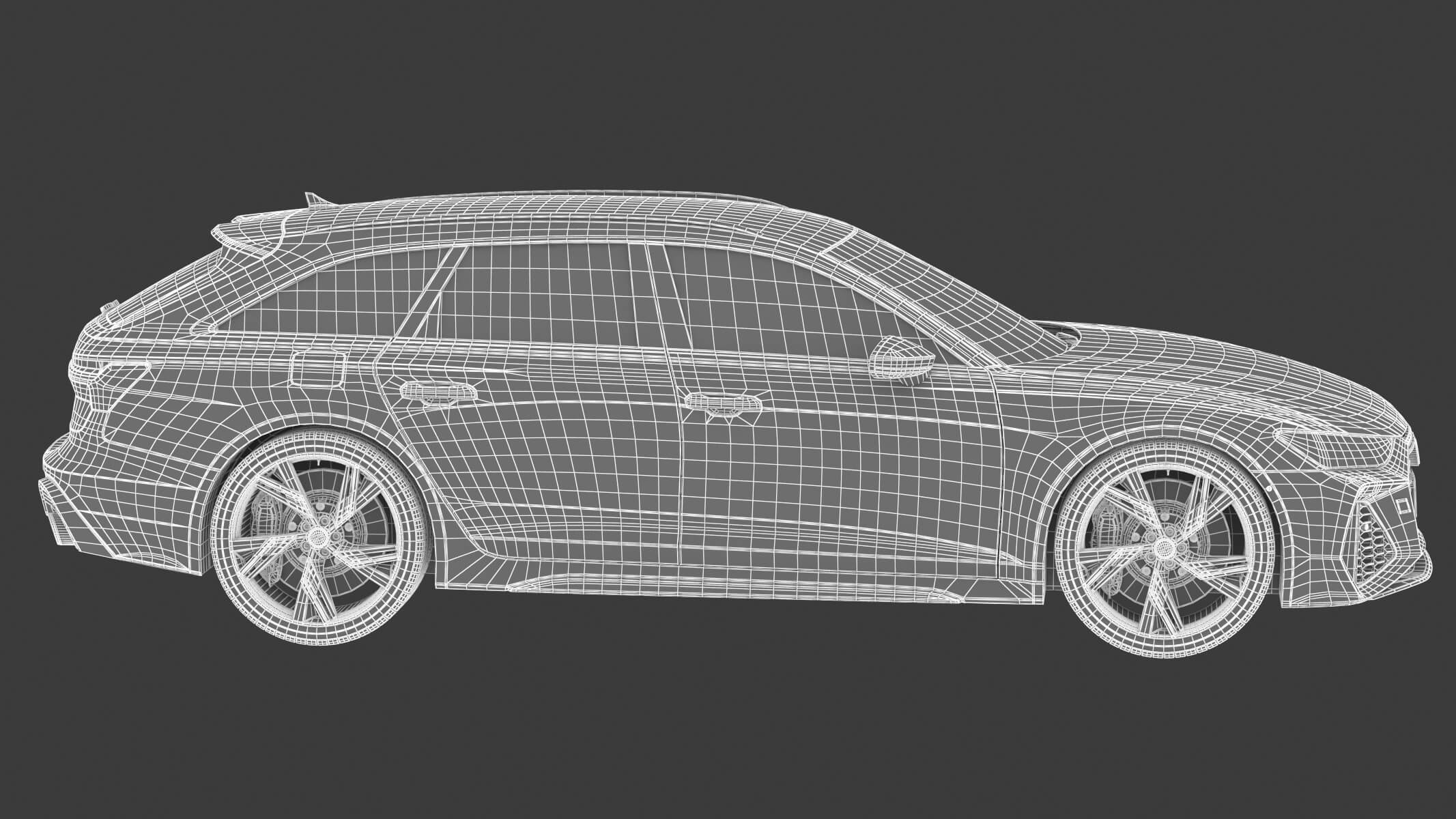2020 Audi RS6 Avant - 3D Model by frezzy