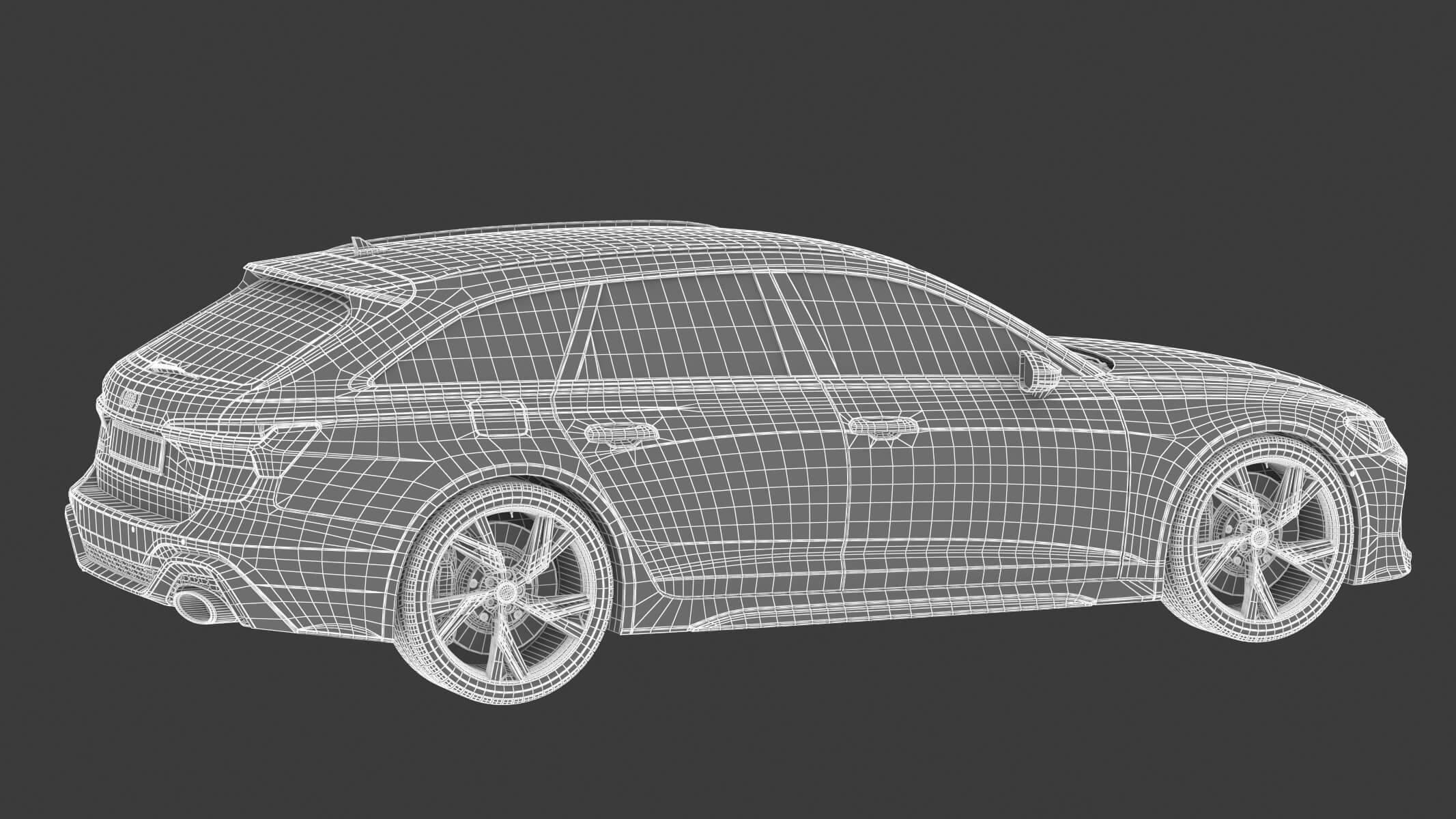 2020 Audi RS6 Avant - 3D Model by frezzy
