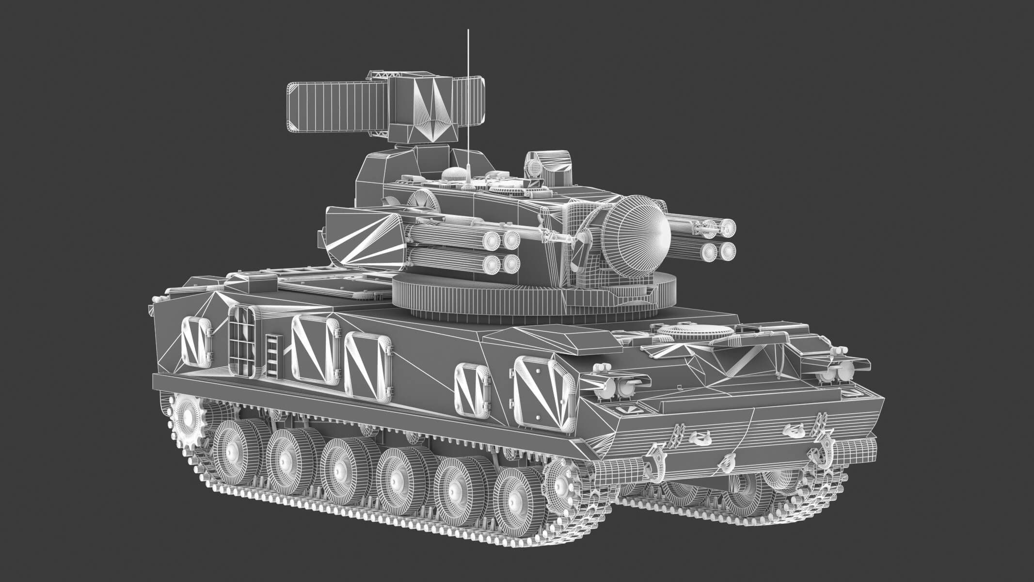 2K22 Tunguska - 3D Model by frezzy