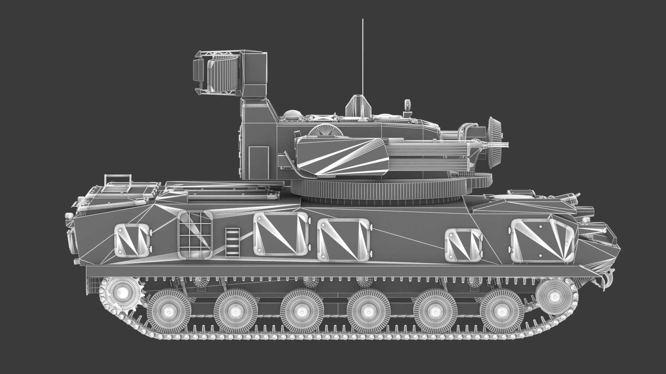 2K22 Tunguska - 3D Model by frezzy