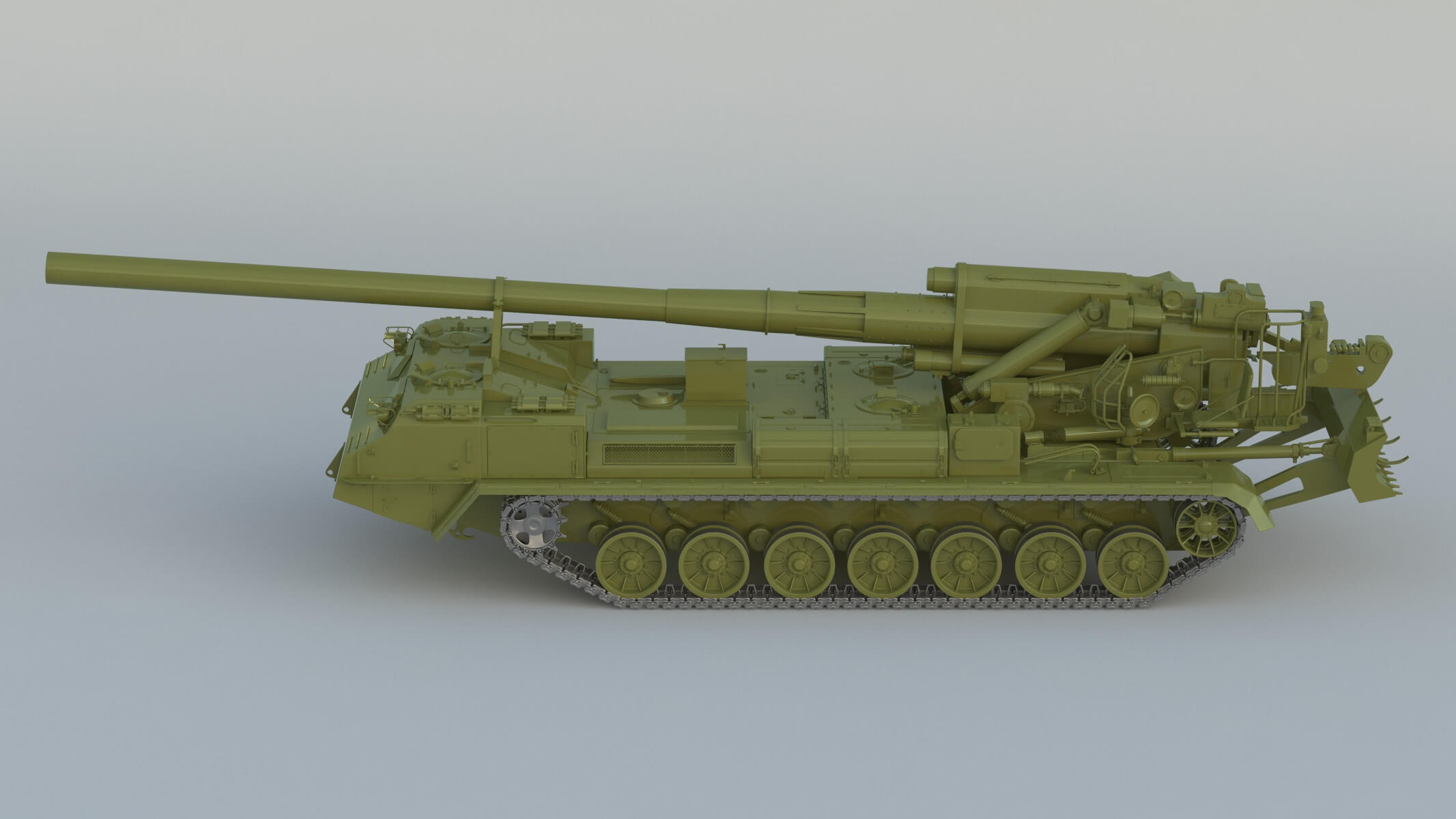 2S7 Pion - 3D Model by frezzy