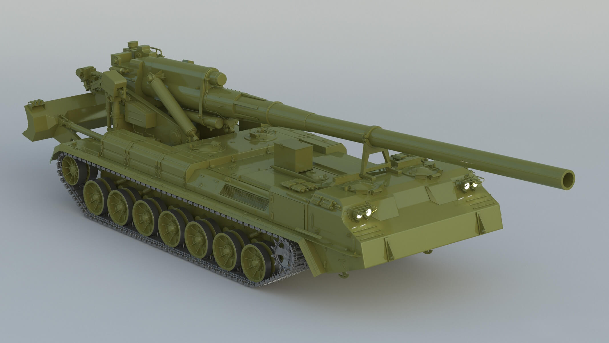 2S7 Pion - 3D Model by frezzy