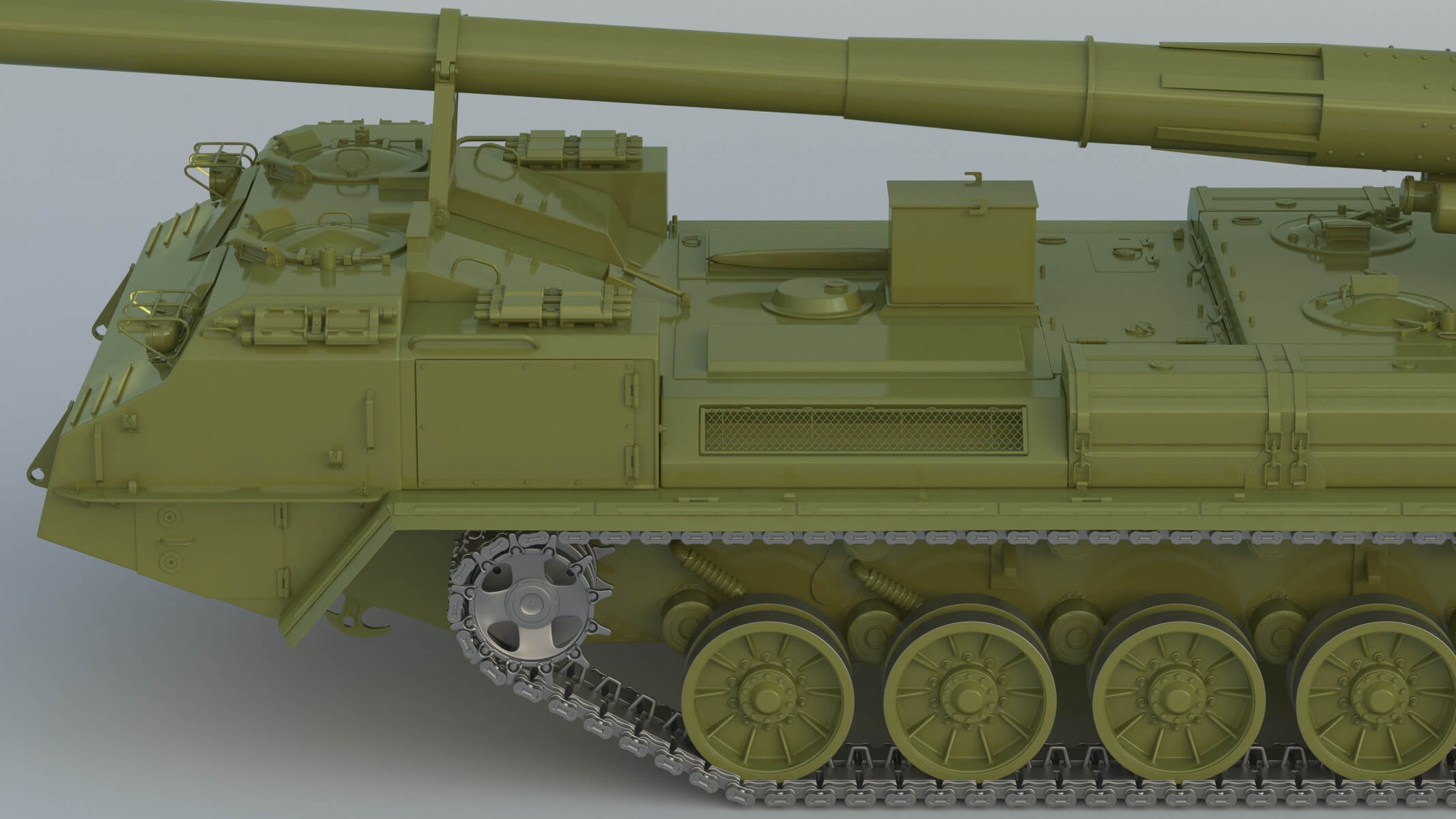 2S7 Pion - 3D Model by frezzy