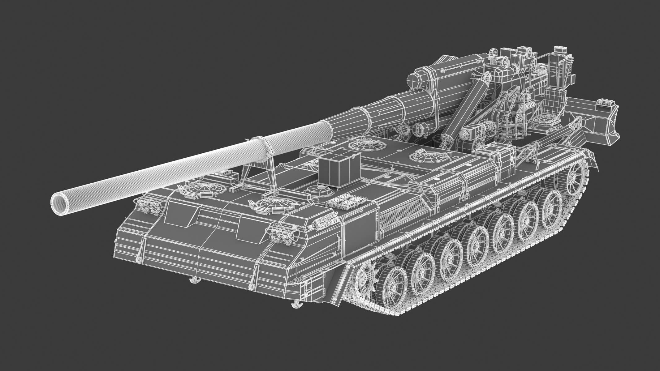 2S7 Pion - 3D Model by frezzy