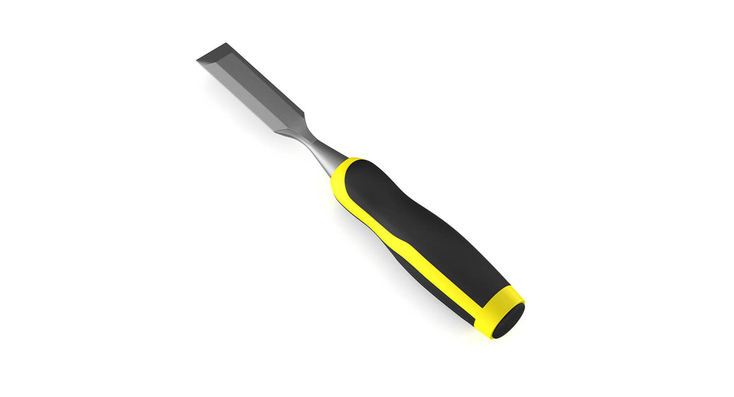 4 Chisels Set - 3D Model by frezzy