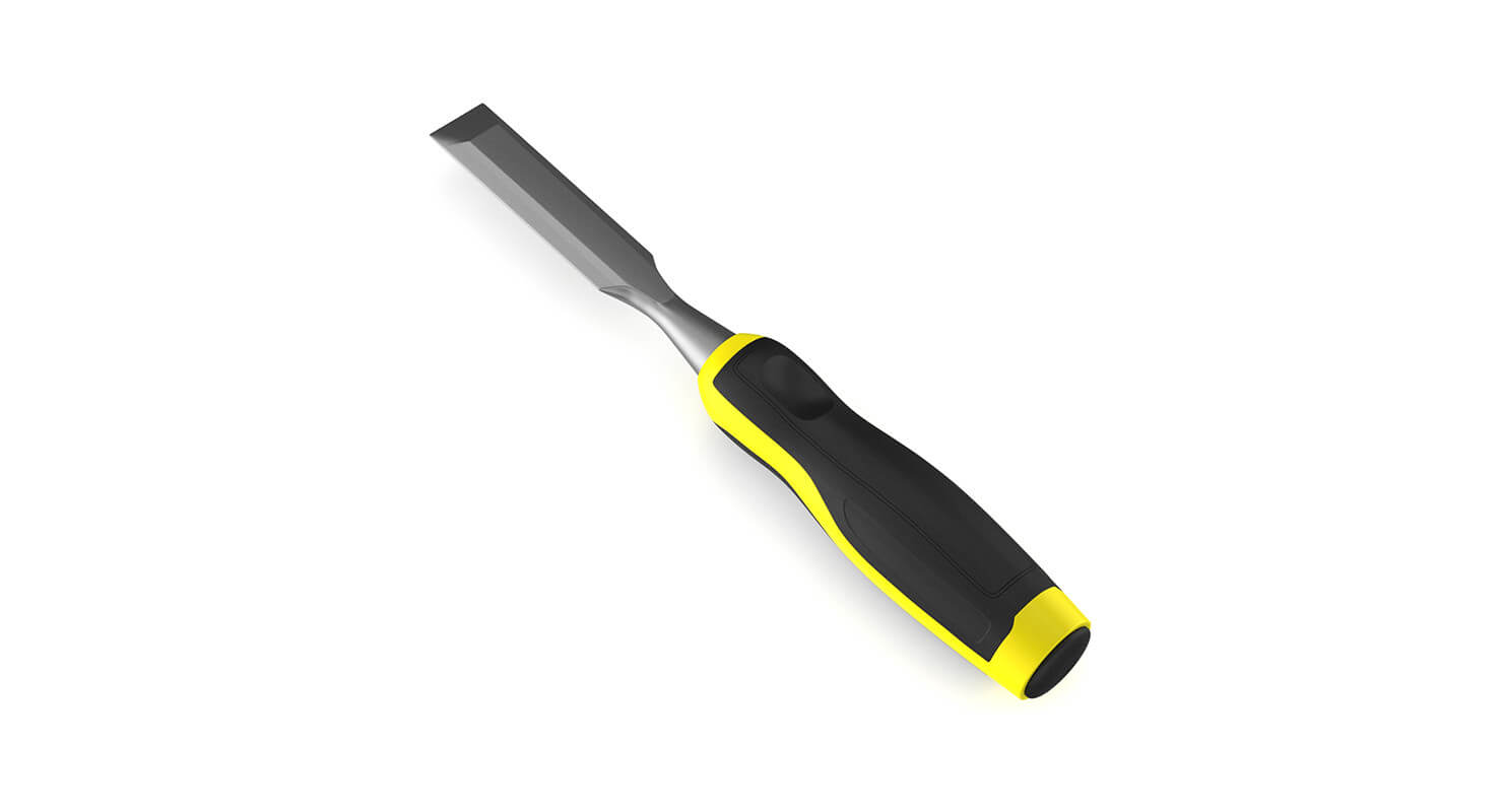 4 Chisels Set - 3D Model by frezzy