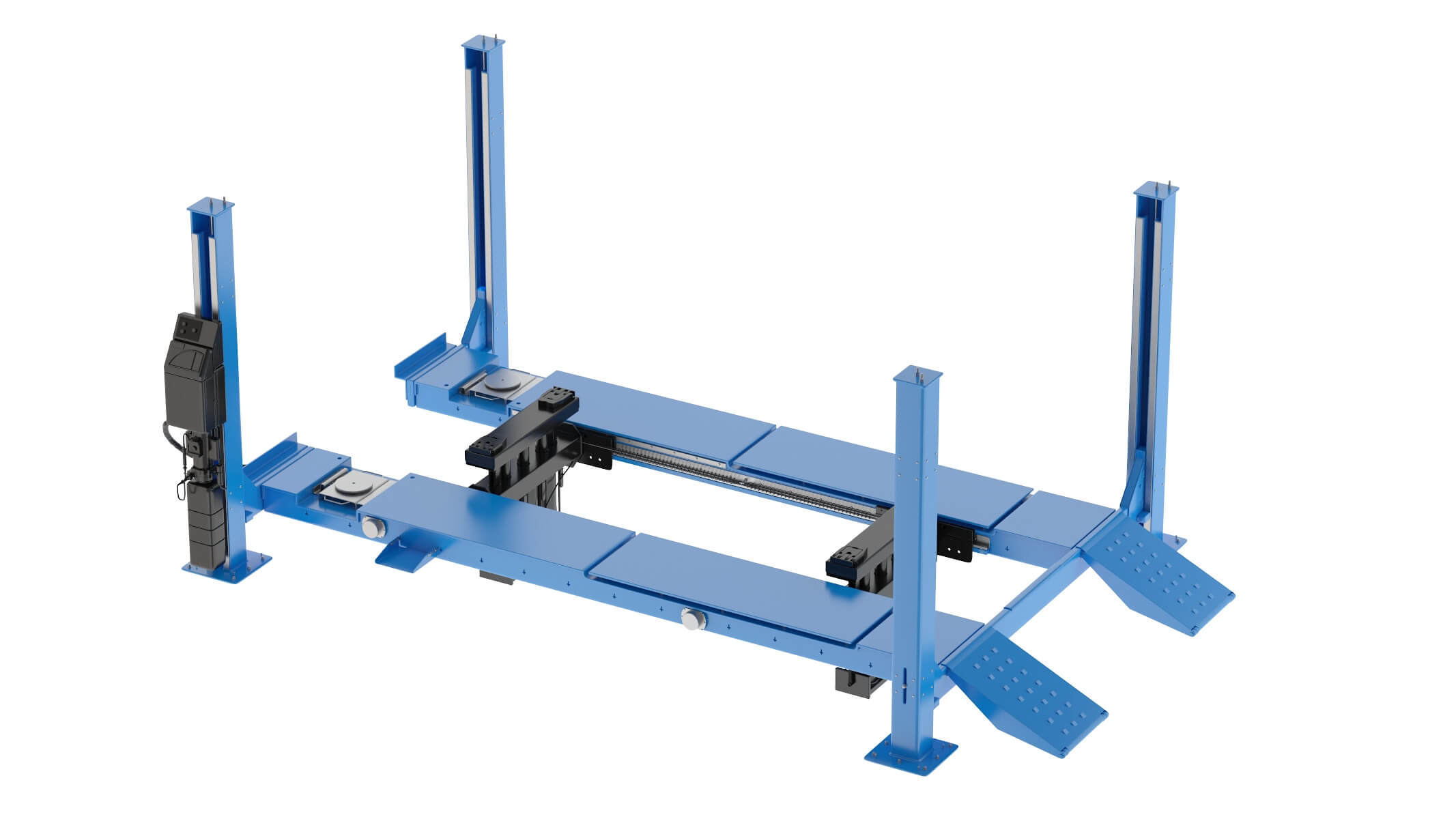 4 Post Car Lift - 3D Model by frezzy