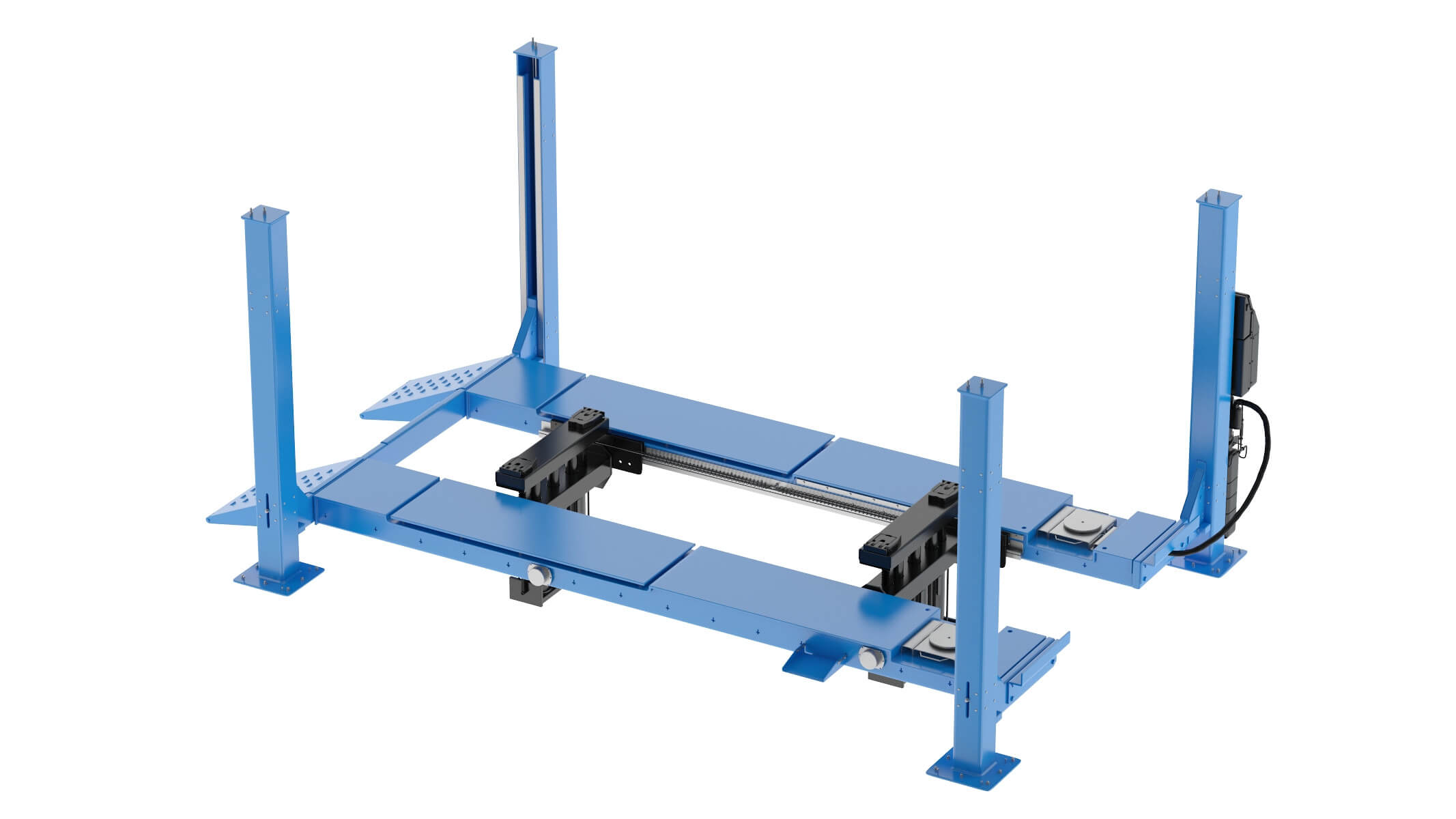 4 Post Car Lift - 3D Model by frezzy