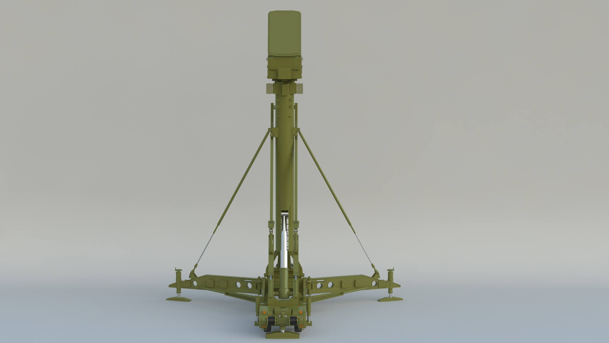 40V6M Flap Lid Mast Radar - 3D Model by frezzy