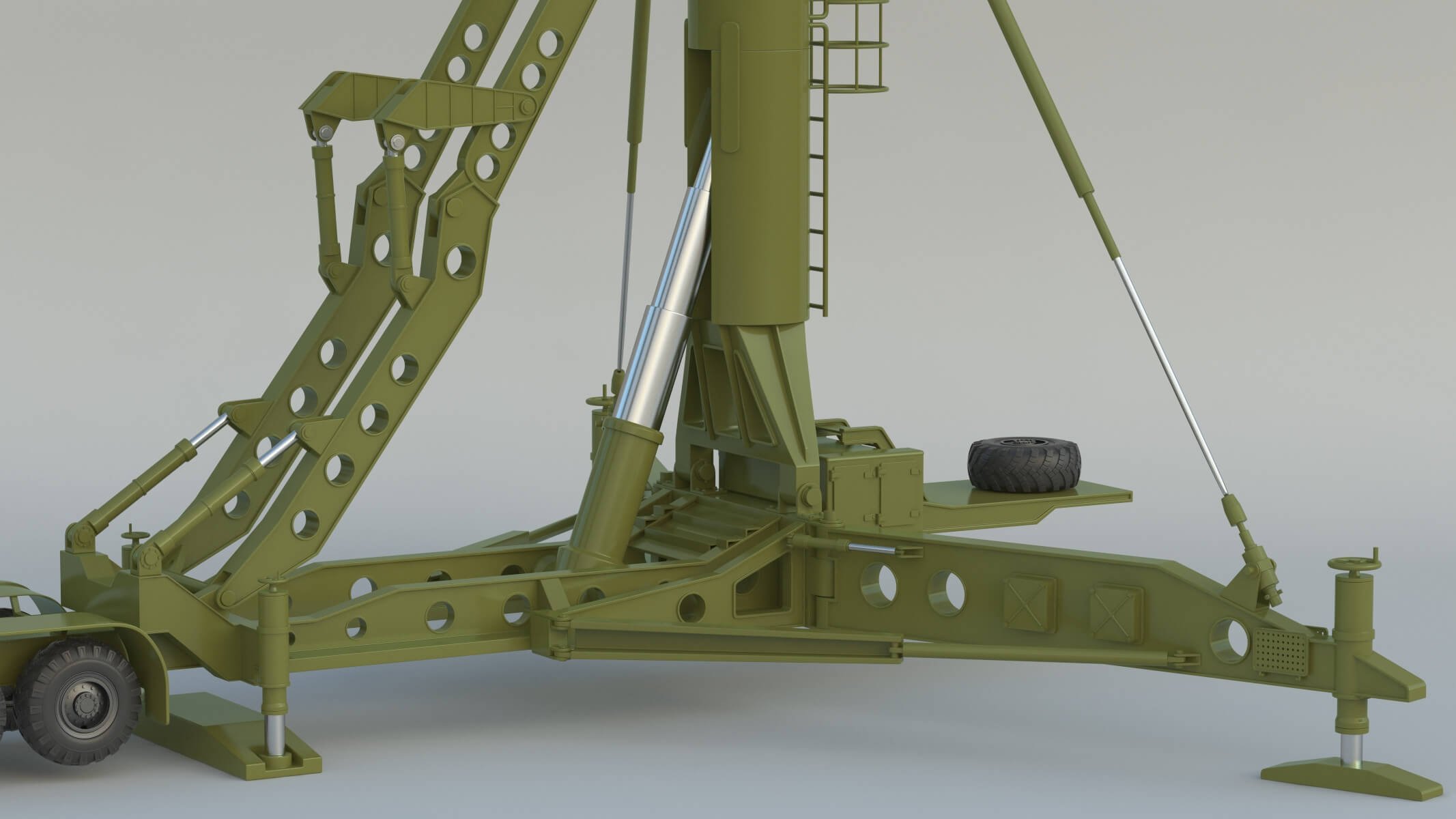 40V6M Flap Lid Mast Radar - 3D Model by frezzy