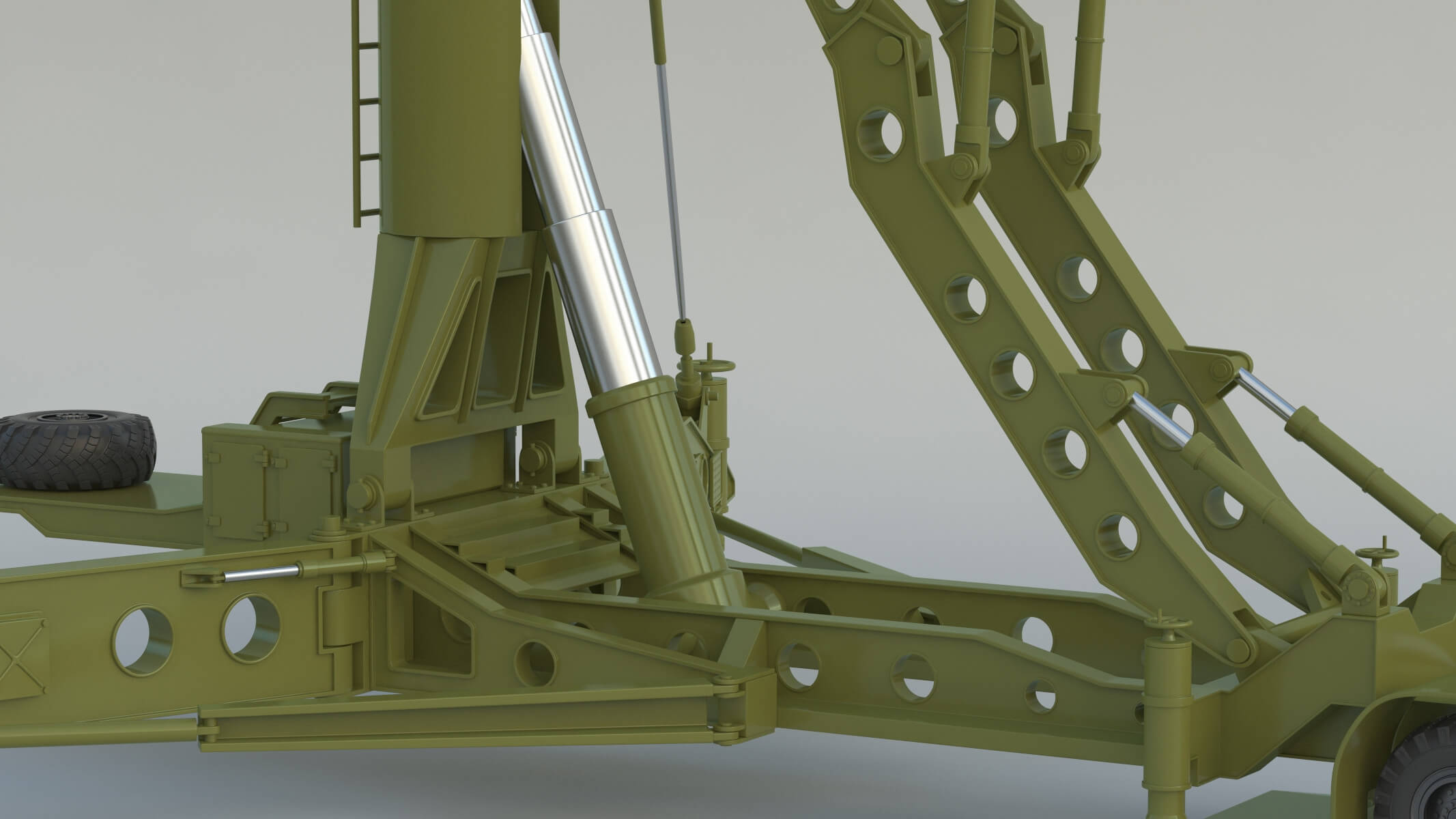 40V6M Flap Lid Mast Radar - 3D Model by frezzy