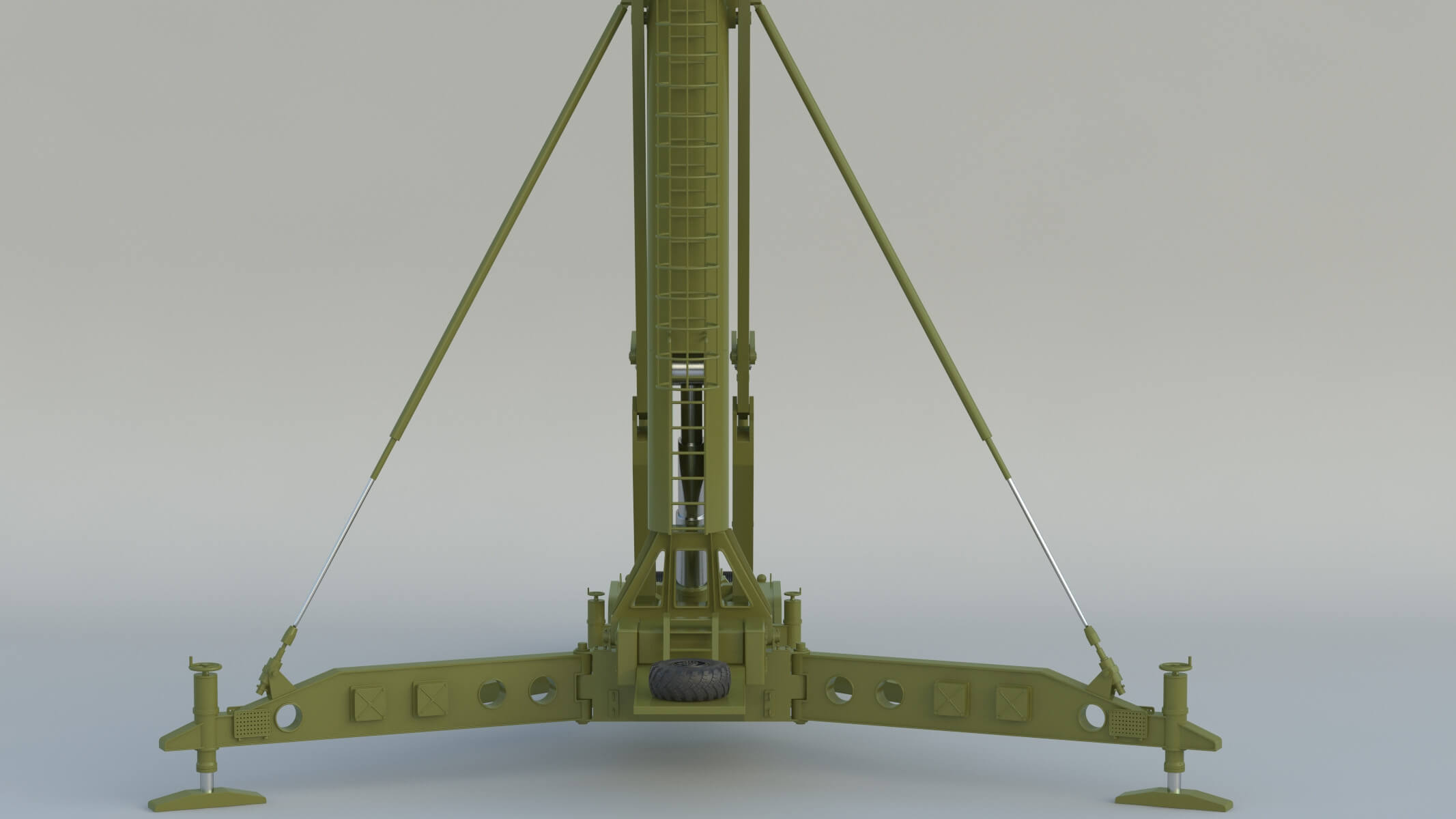 40V6M Flap Lid Mast Radar - 3D Model by frezzy