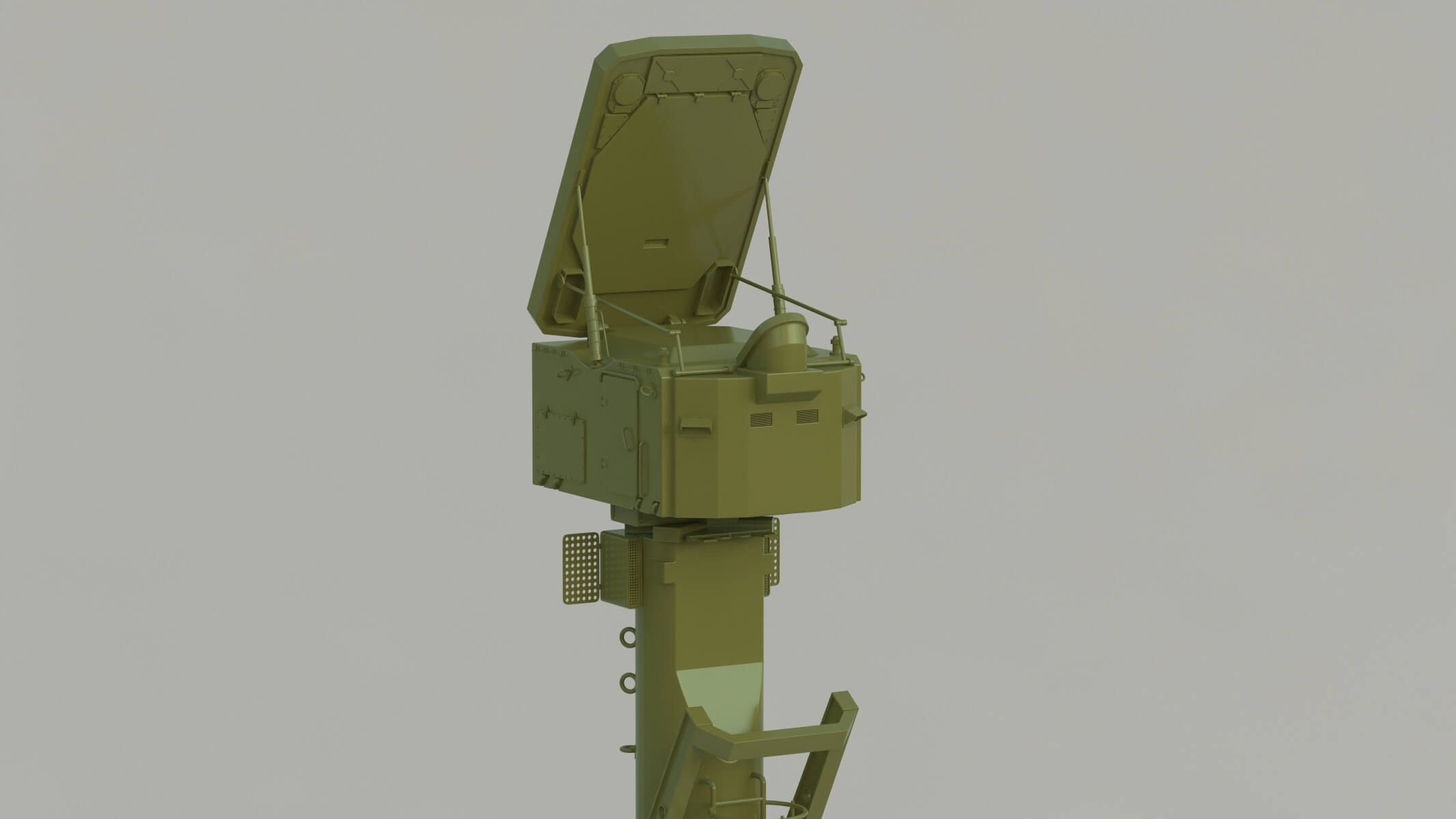 40V6M Flap Lid Mast Radar - 3D Model by frezzy