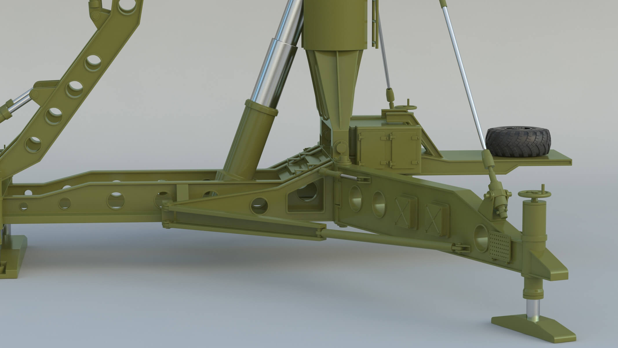 40V6M Flap Lid Mast Radar - 3D Model by frezzy