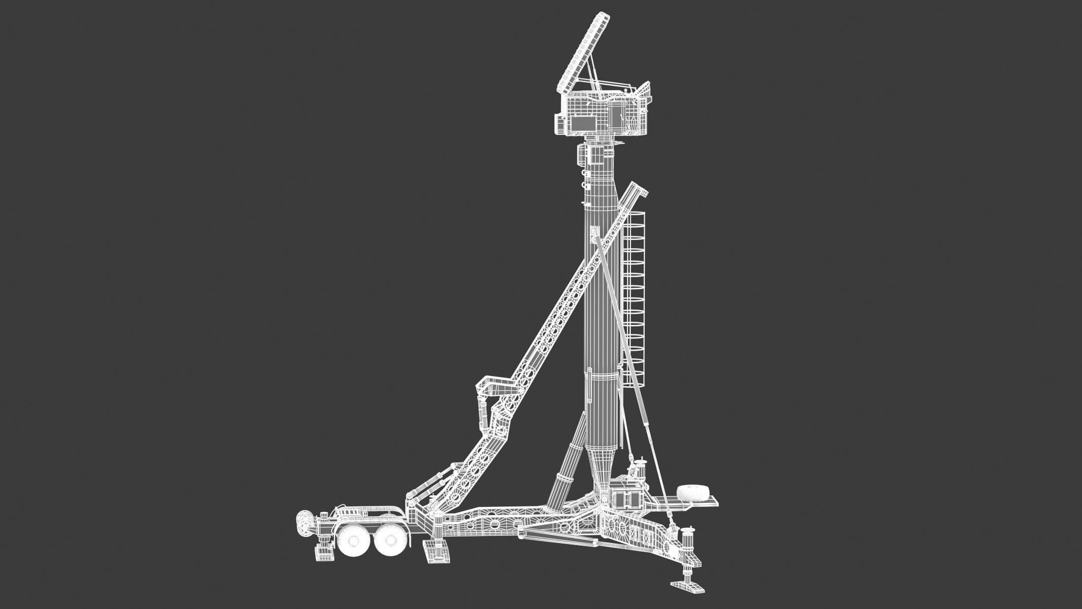 40V6M Flap Lid Mast Radar - 3D Model by frezzy