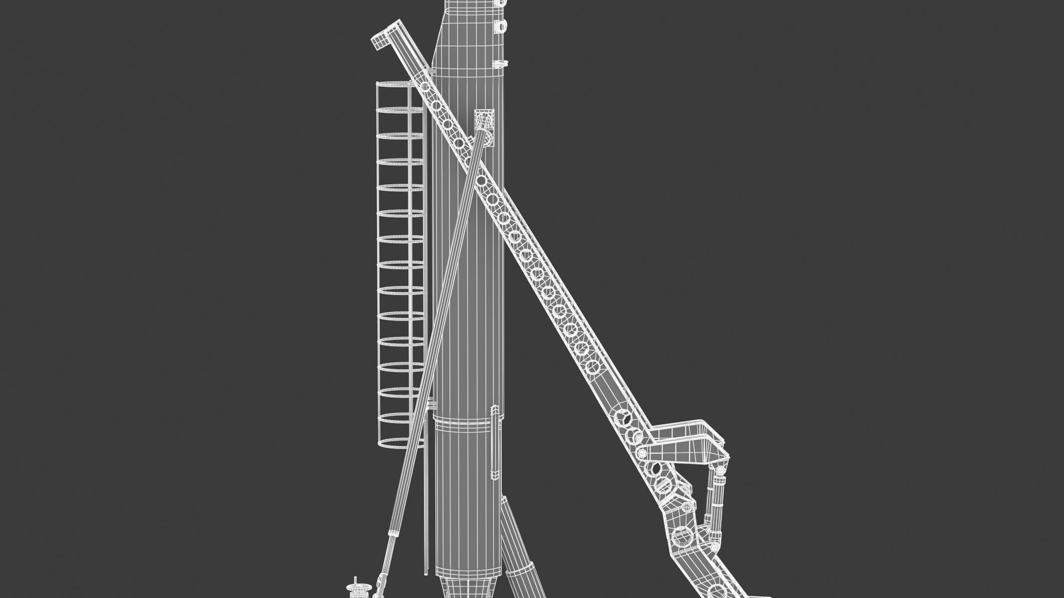 40V6M Flap Lid Mast Radar - 3D Model by frezzy