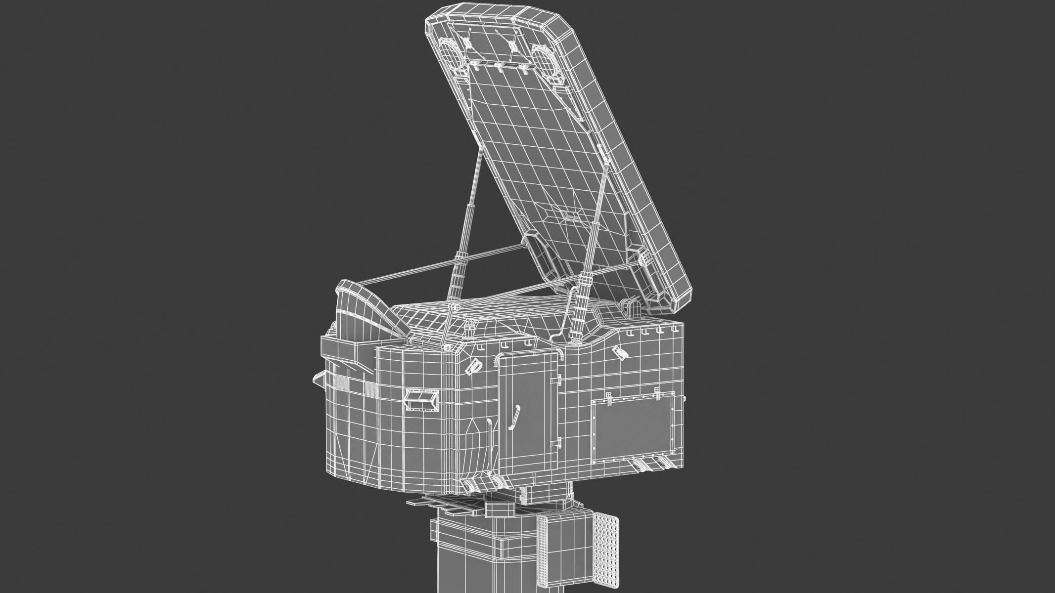 40V6M Flap Lid Mast Radar - 3D Model by frezzy