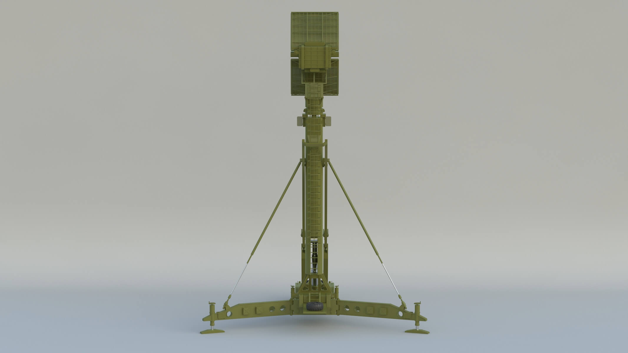 40V6MD Clam Shell Mast Radar - 3D Model by frezzy