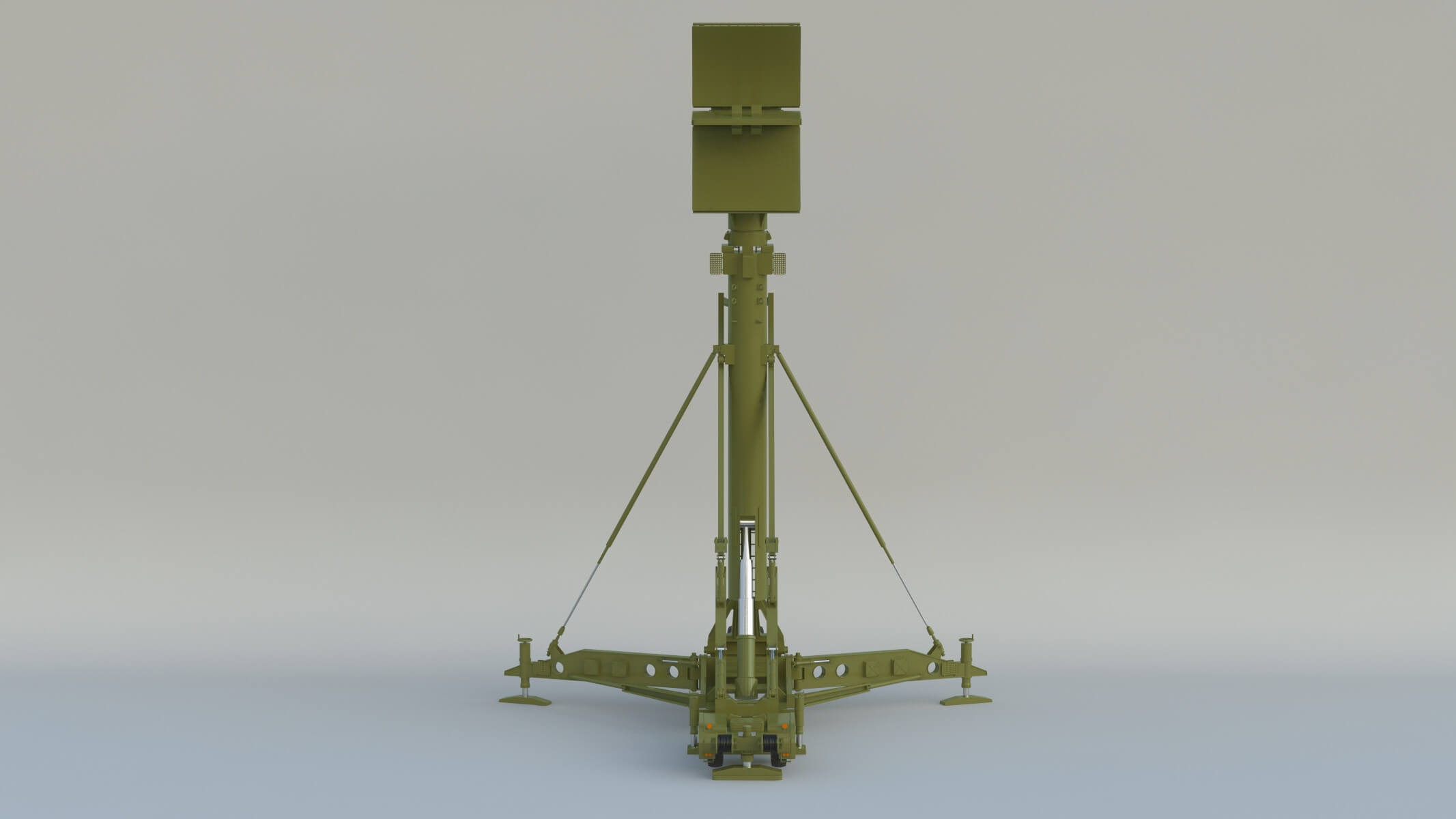 40V6MD Clam Shell Mast Radar - 3D Model by frezzy
