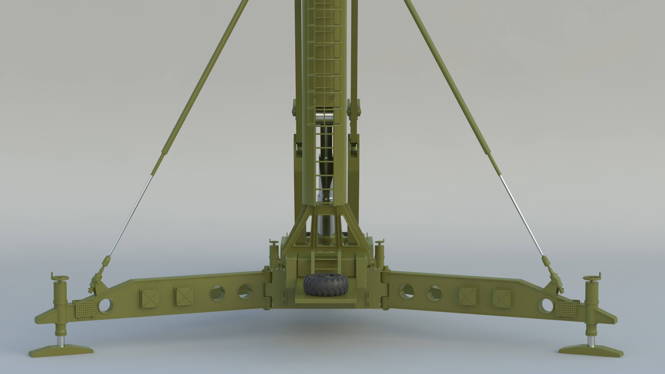 40V6MD Clam Shell Mast Radar - 3D Model by frezzy