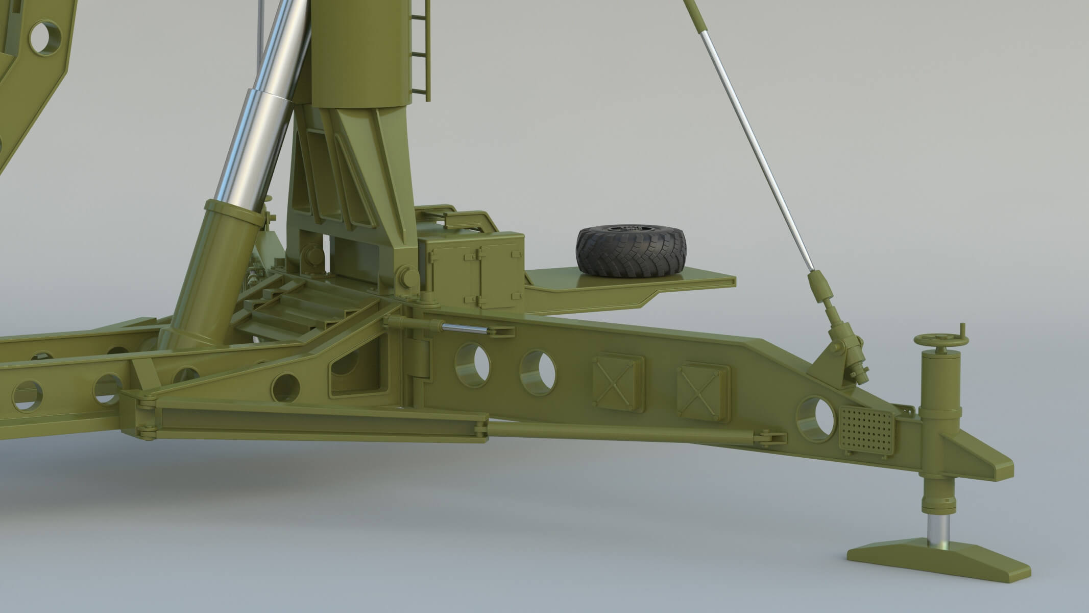 40V6MD Clam Shell Mast Radar - 3D Model by frezzy