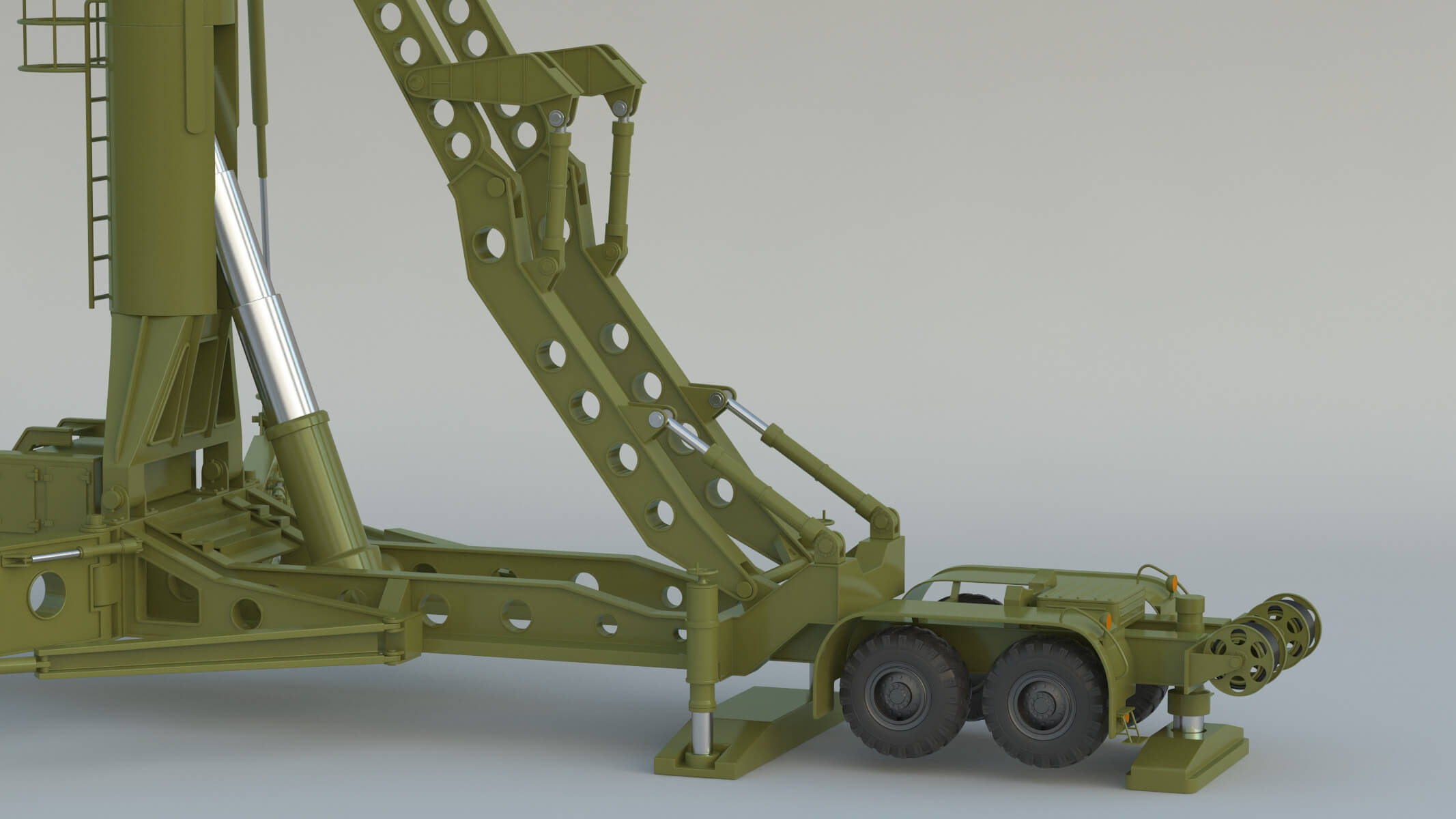 40V6MD Clam Shell Mast Radar - 3D Model by frezzy