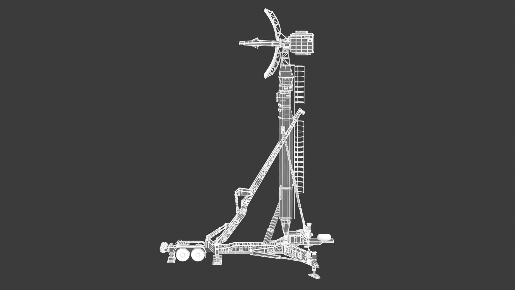 40V6MD Clam Shell Mast Radar - 3D Model by frezzy