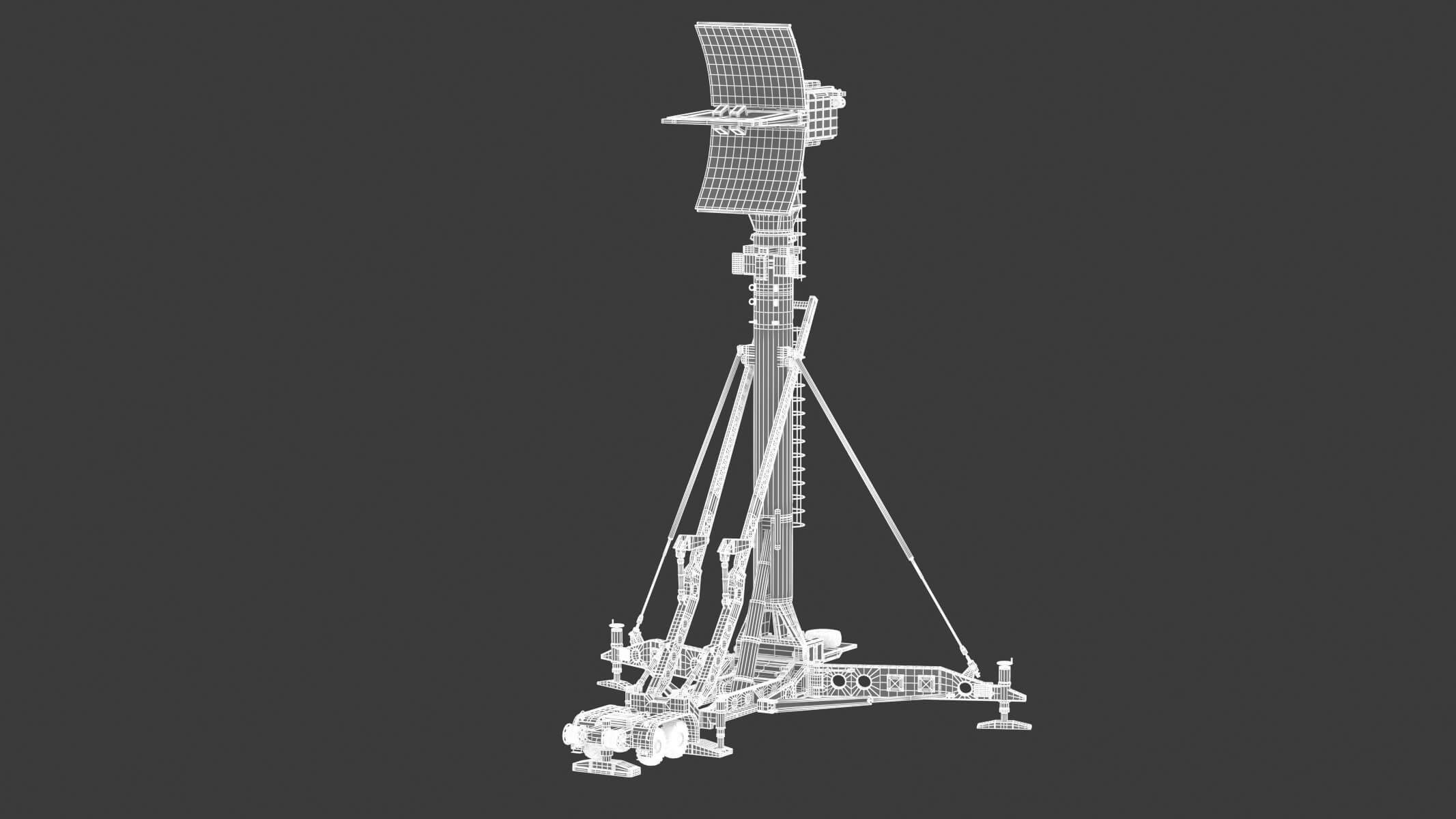 40V6MD Clam Shell Mast Radar - 3D Model by frezzy
