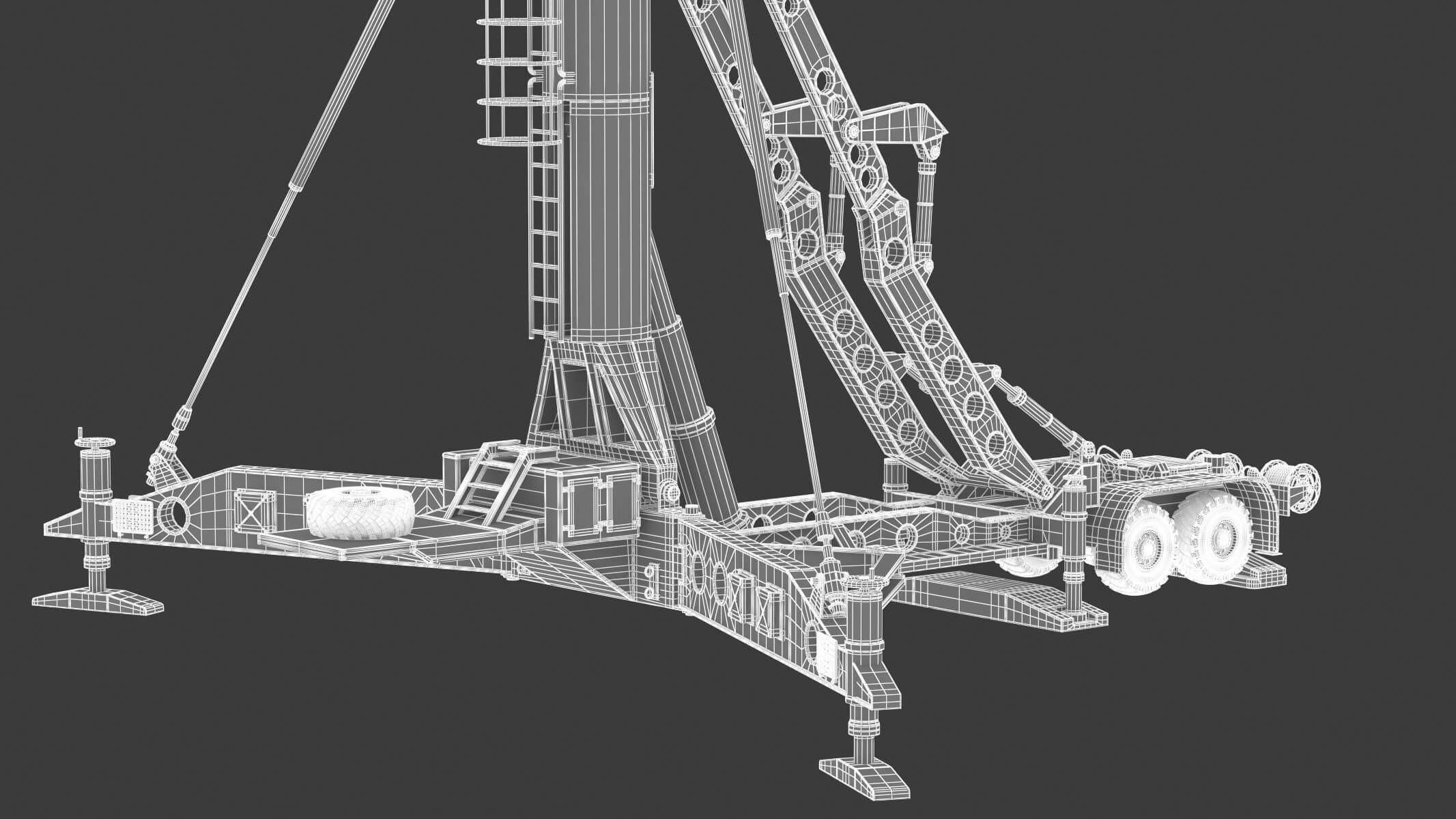 40V6MD Clam Shell Mast Radar - 3D Model by frezzy