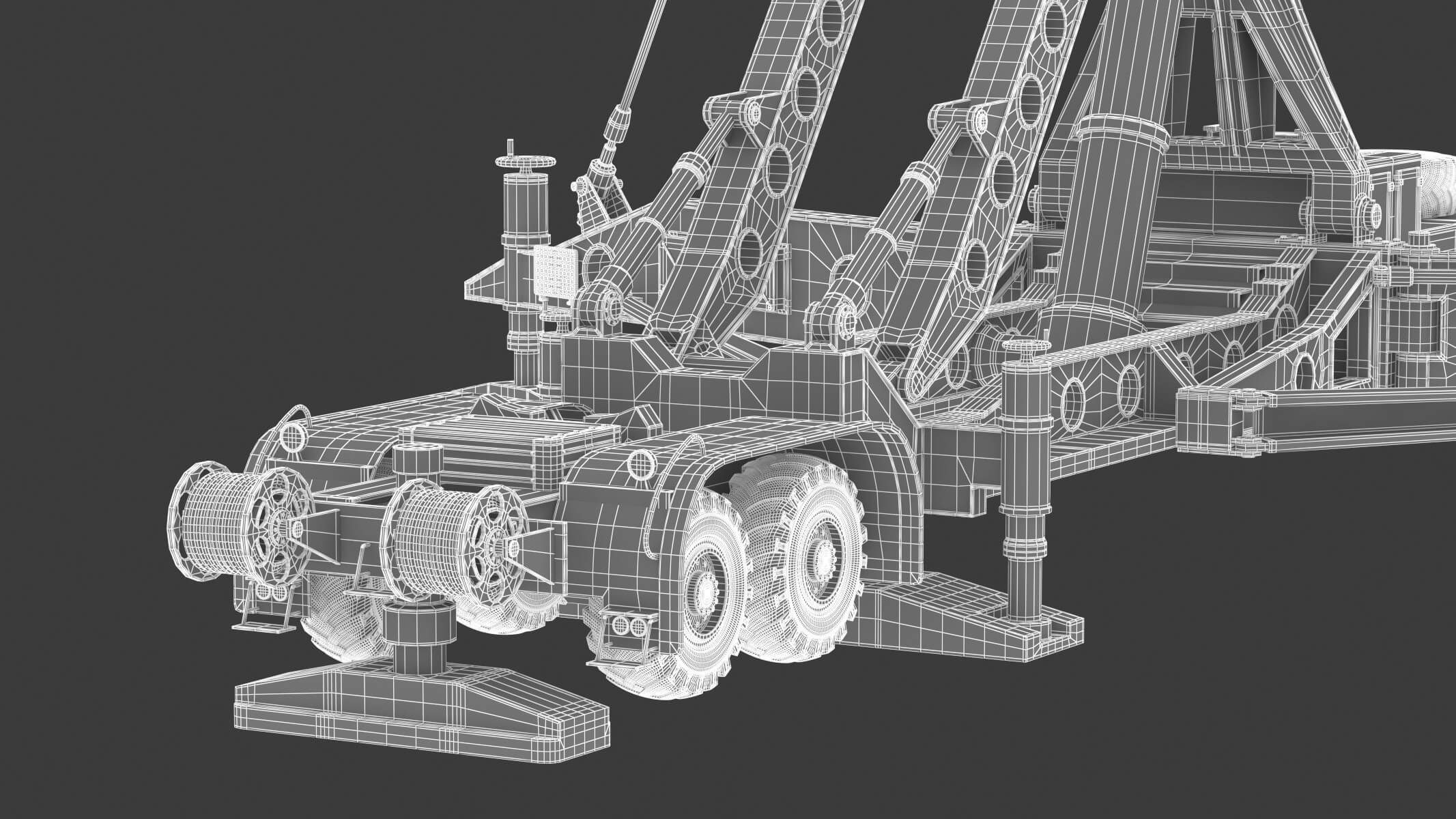 40V6MD Clam Shell Mast Radar - 3D Model by frezzy