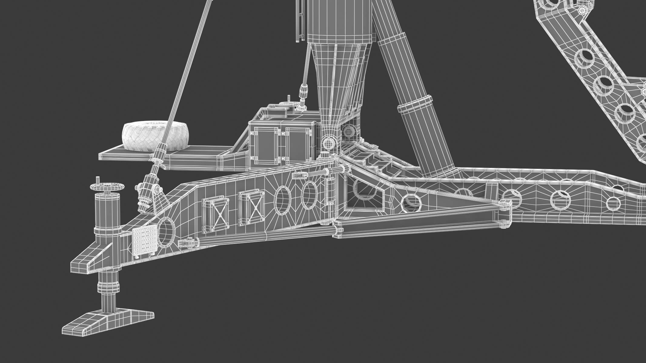 40V6MD Clam Shell Mast Radar - 3D Model by frezzy