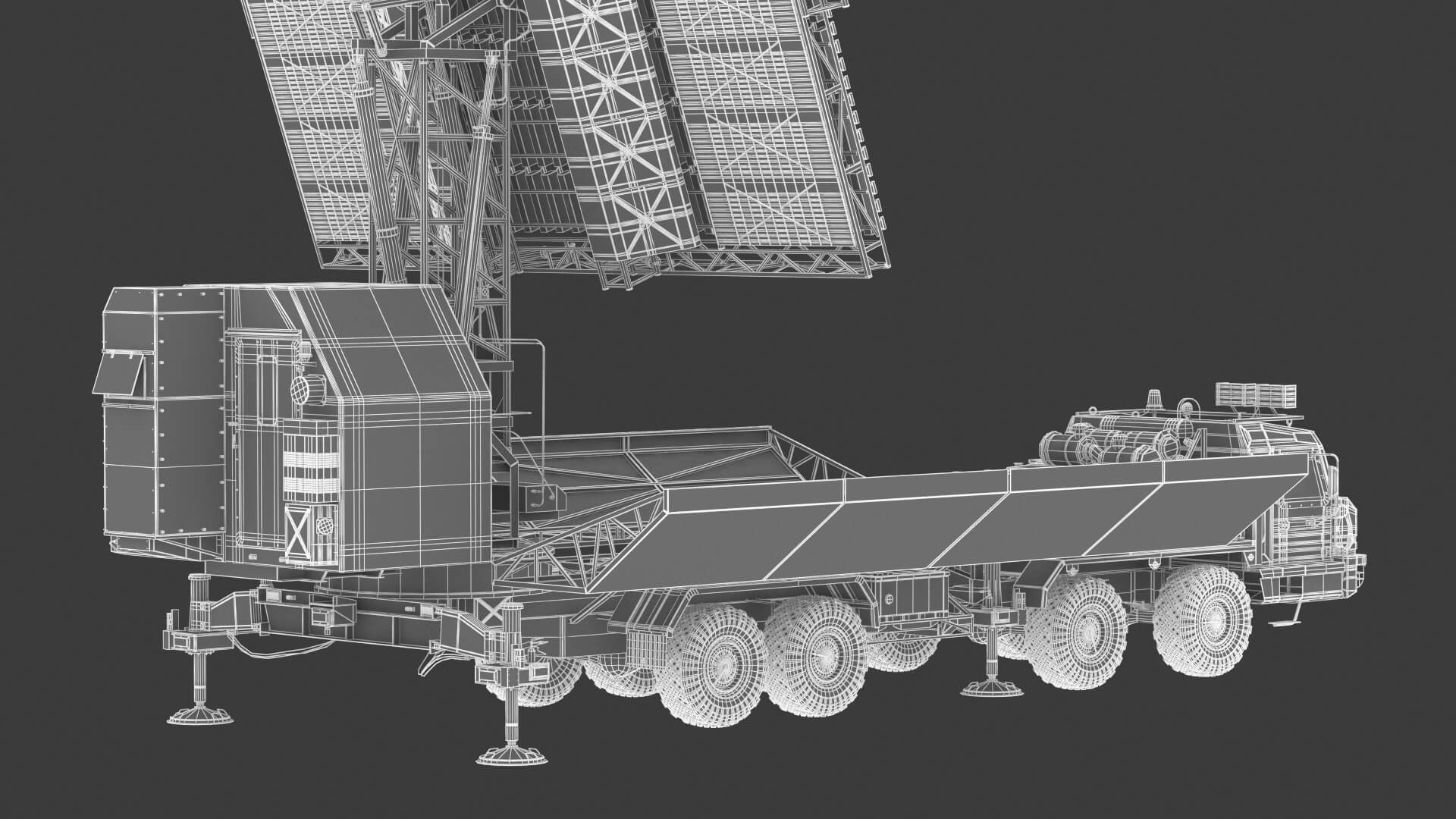 55Zh6Me Nebo M Rlm-De L-Band Radar System 3D Model by frezzy