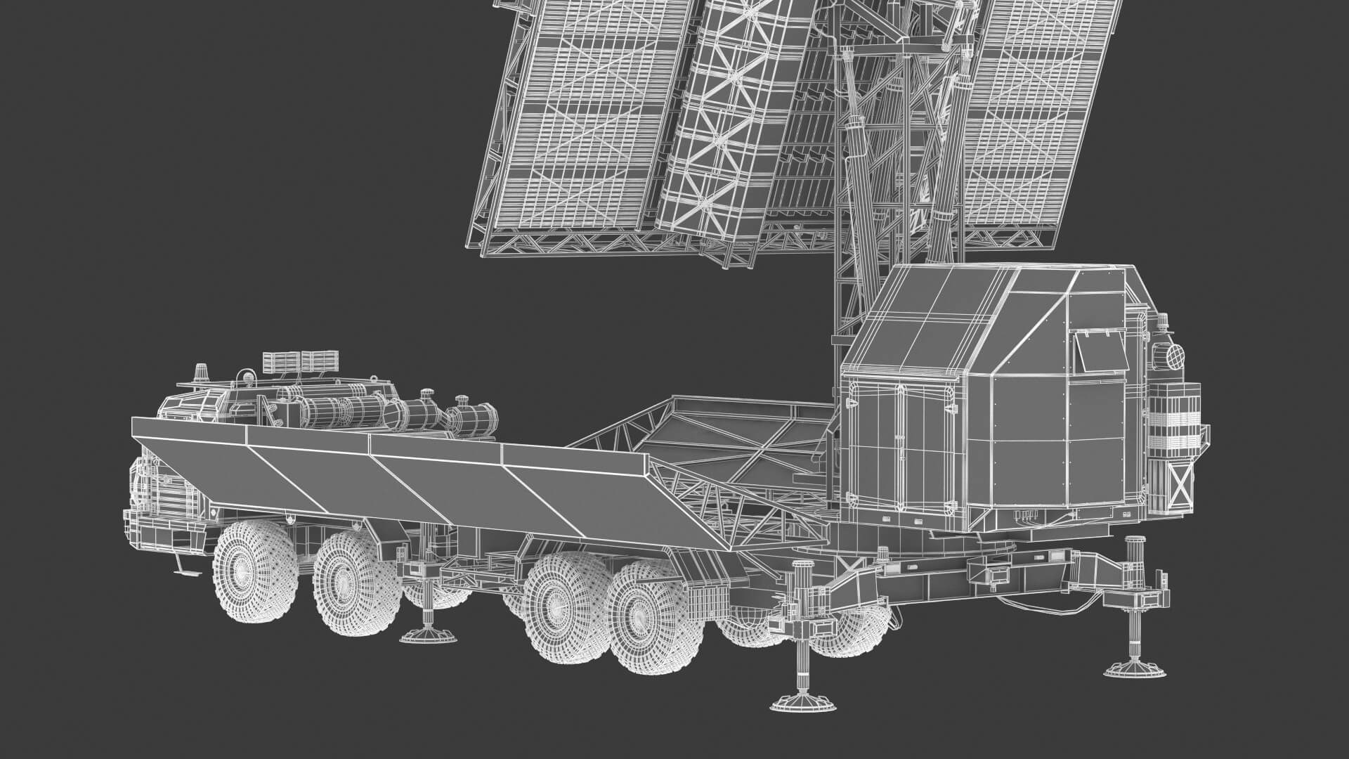 55Zh6Me Nebo M Rlm-De L-Band Radar System 3D Model by frezzy