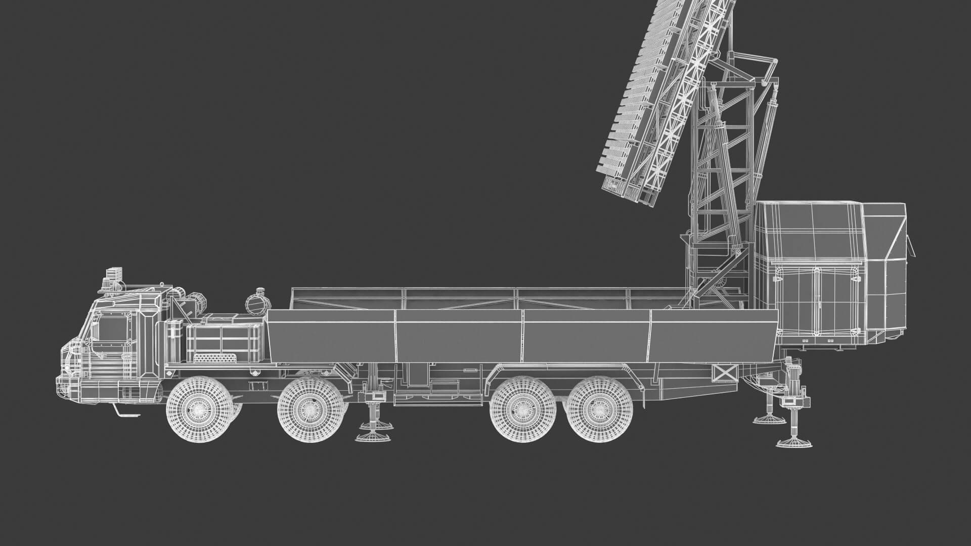 55Zh6Me Nebo M Rlm-De L-Band Radar System 3D Model by frezzy
